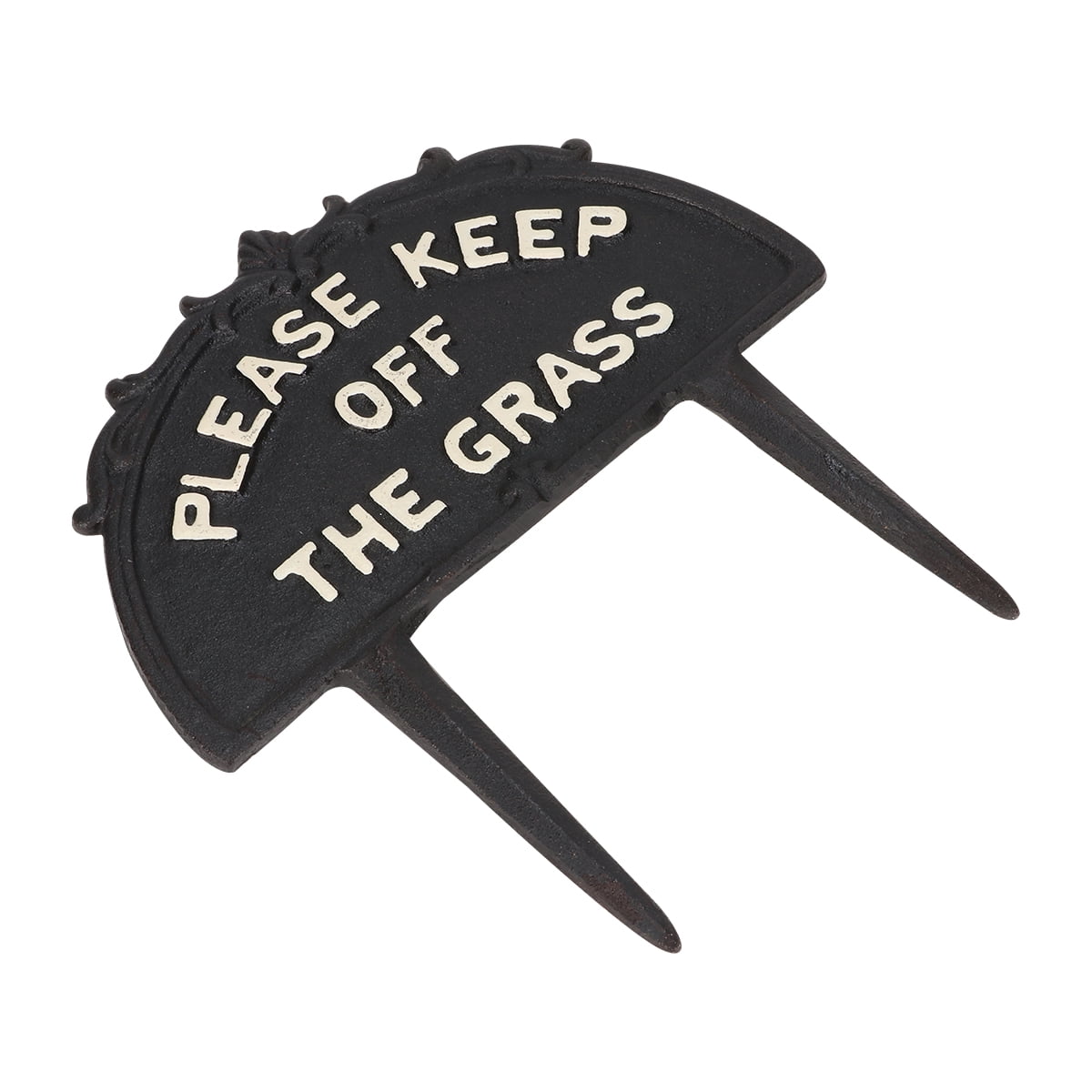 OUNONA Signs Lawn Grass Warning Garden Plug Practical Inserted Park ...