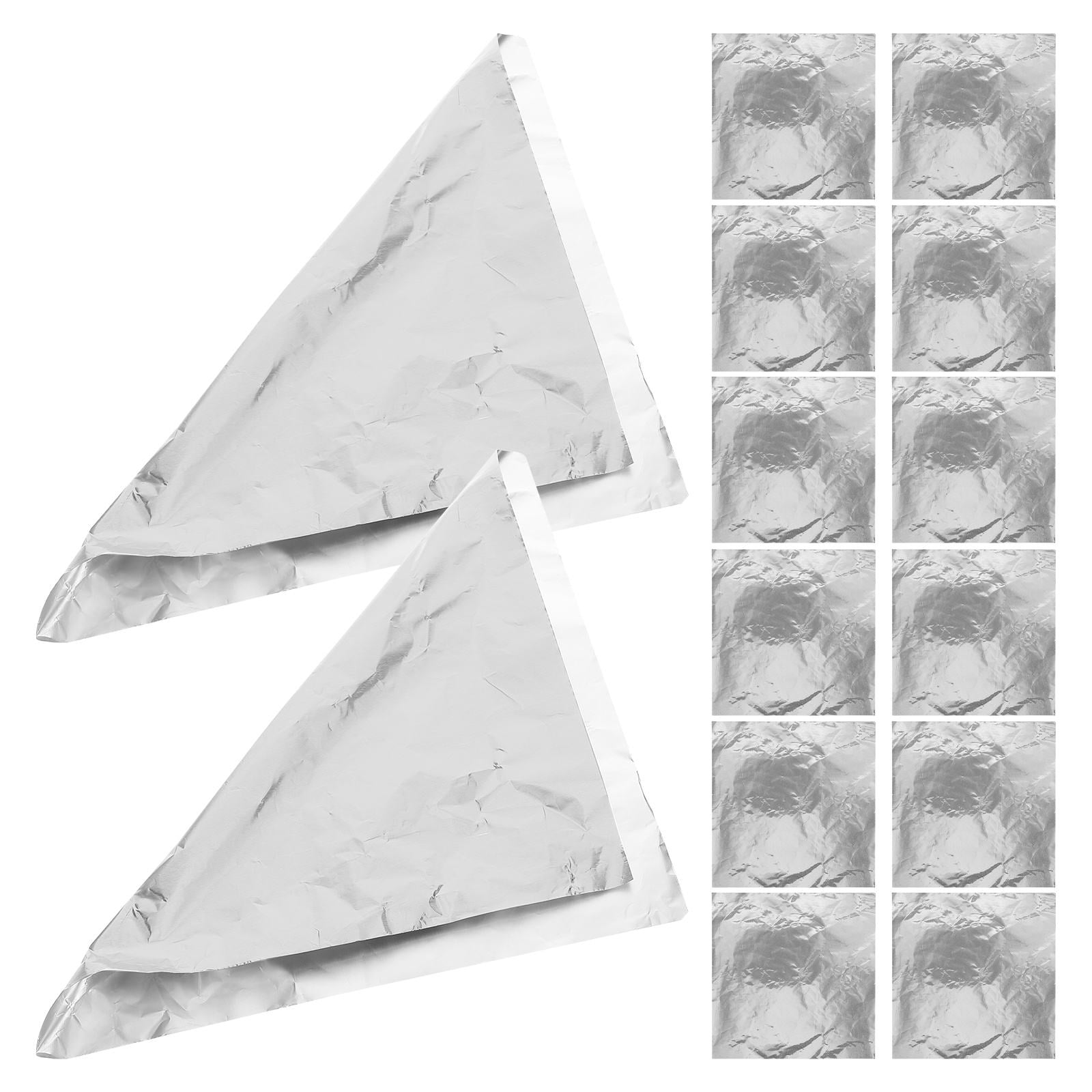 OUNONA Silver Aluminum Foil Candy Wrappers for Wrapping Small Treats ...