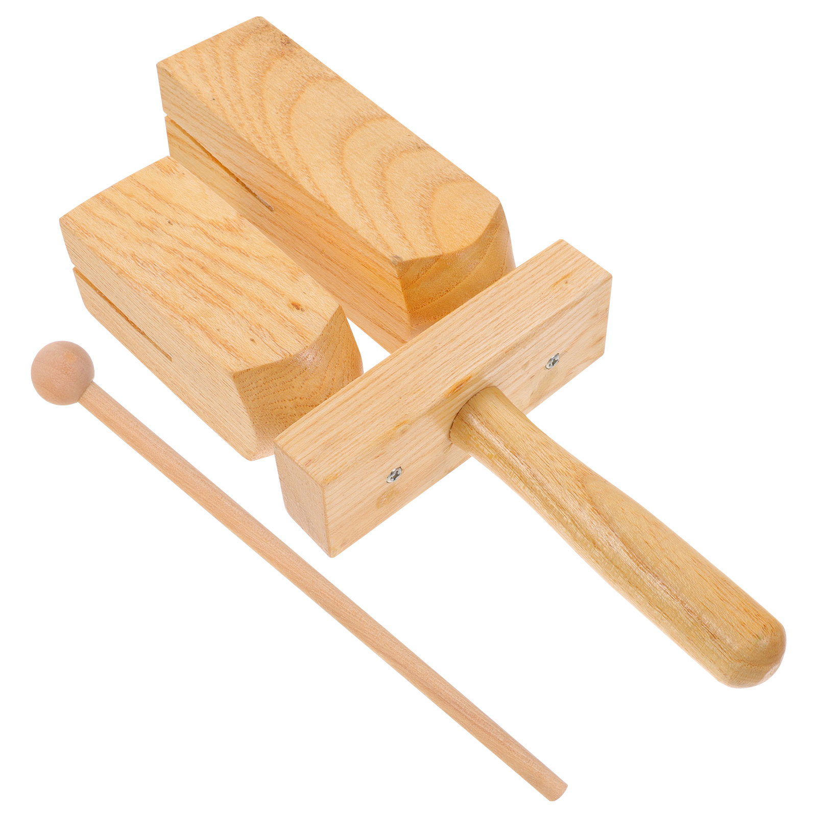 OUNONA Simple Percussion Instrument Wood Khaki For Children 1 Set 3 ...