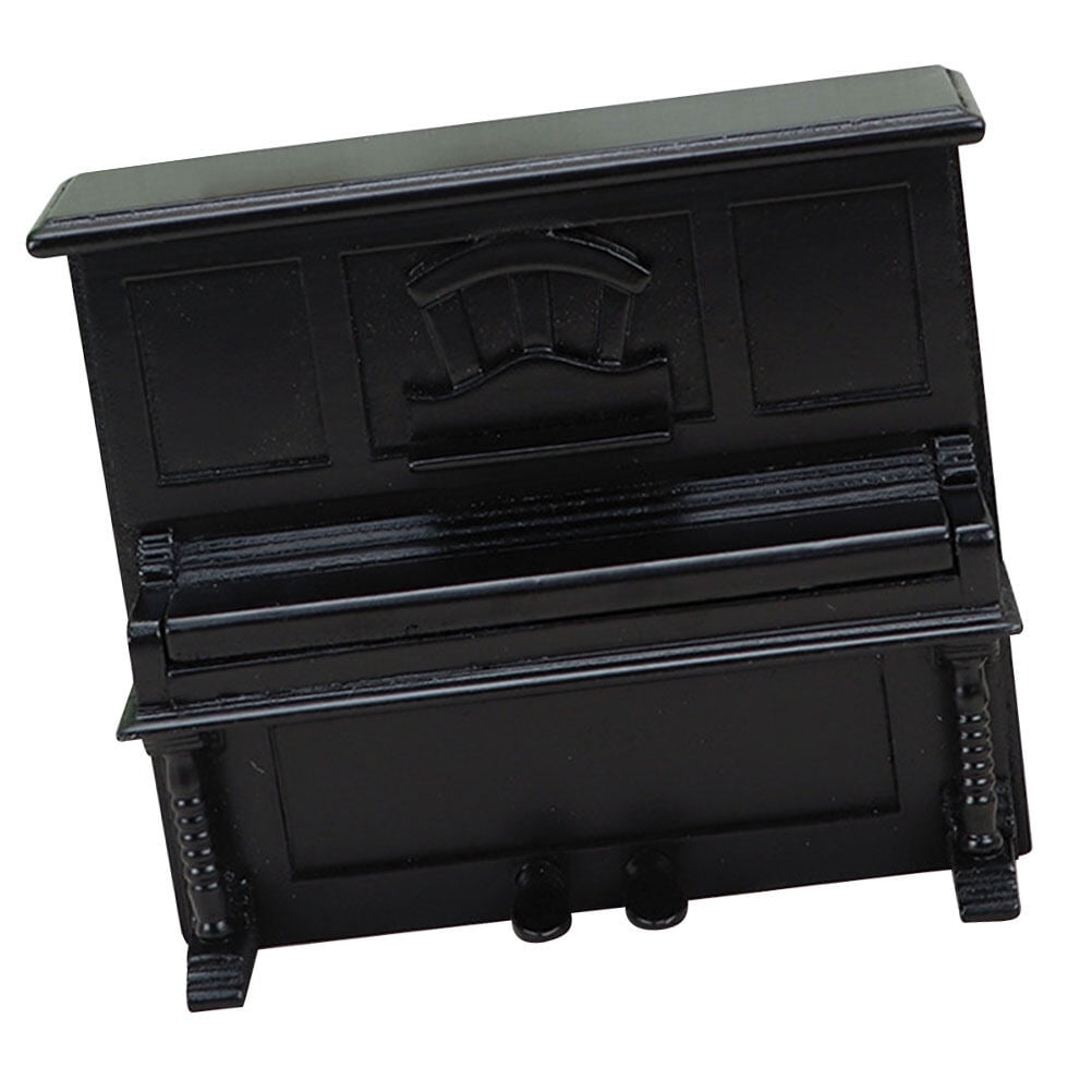 OUNONA Simulated Piano Toy 1/12 Miniature Decorations for Home House ...