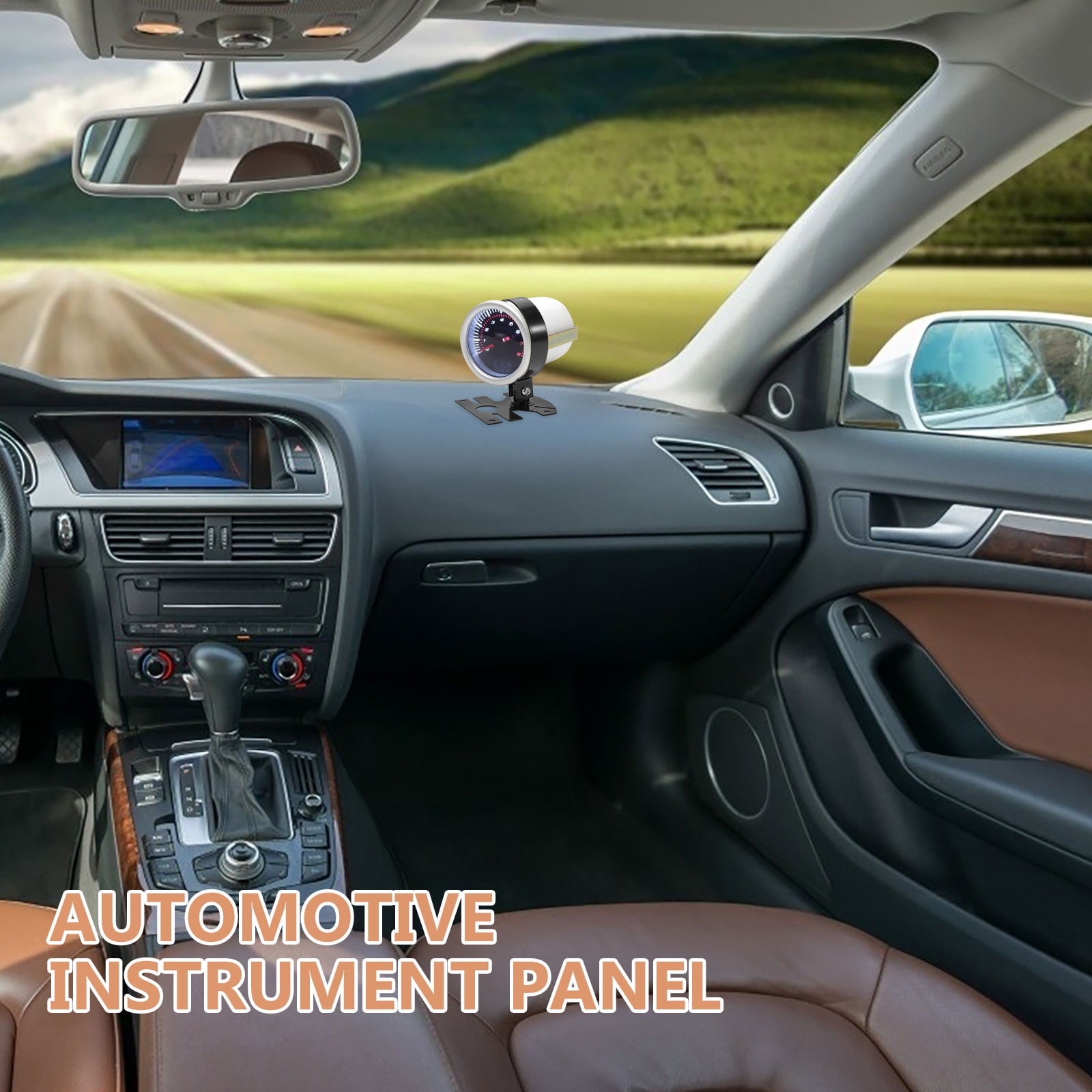 OUNONA Single Gauge Mounting Panel Black 52MM Single Gauge Mounting ...