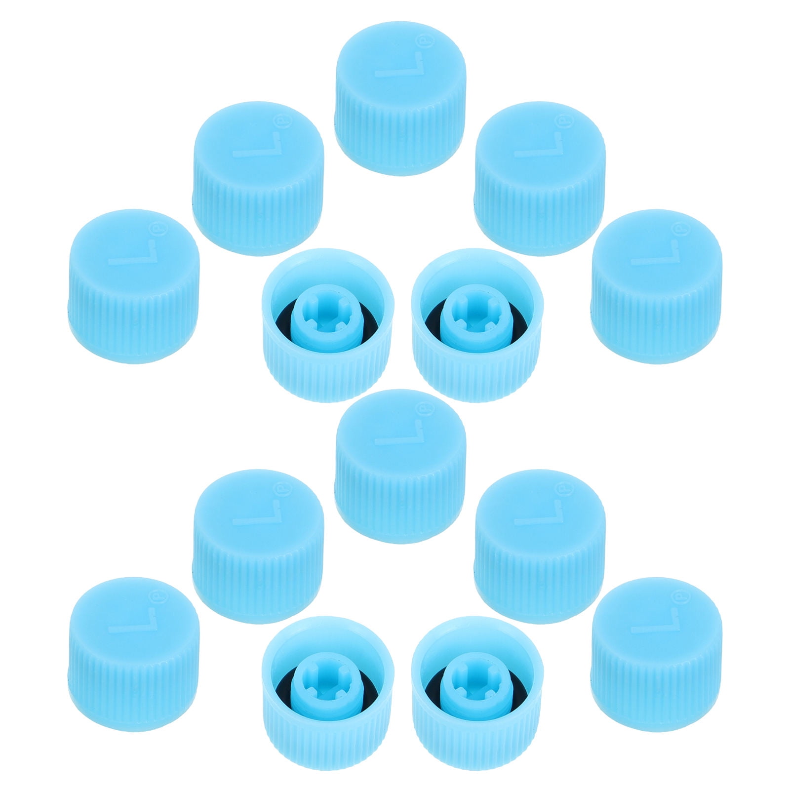 OUNONA 20pcs Leakproof Blue Car Valve Caps Low Pressure Air ...