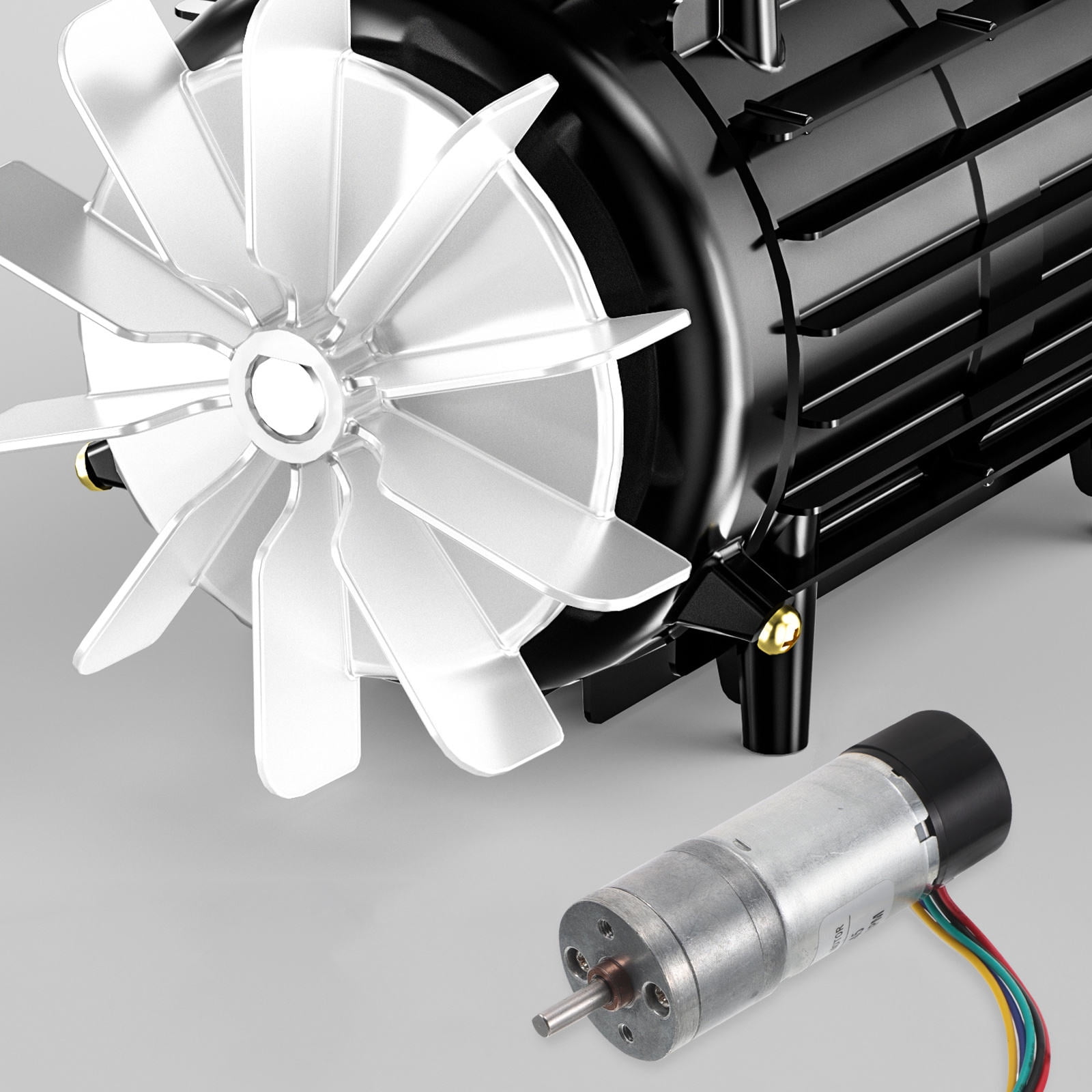 OUNONA Slow Rotating Motor with High Torque Gear Reduction Full Metal ...