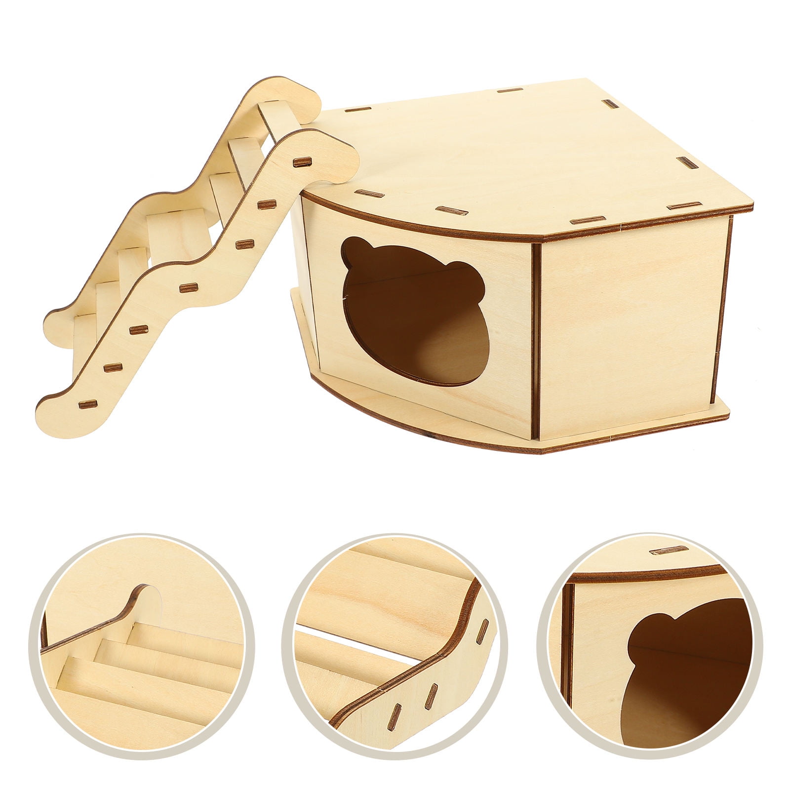 BALAHAPY Hamster Activity Toy Beige Rectangular Shape 1 Set 7.1X7.1X4 ...