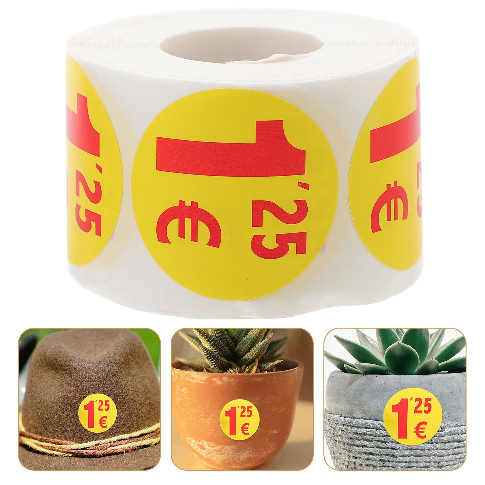 OUNONA Small Business Pricing Stickers Neon Colors Price Tag Label with ...