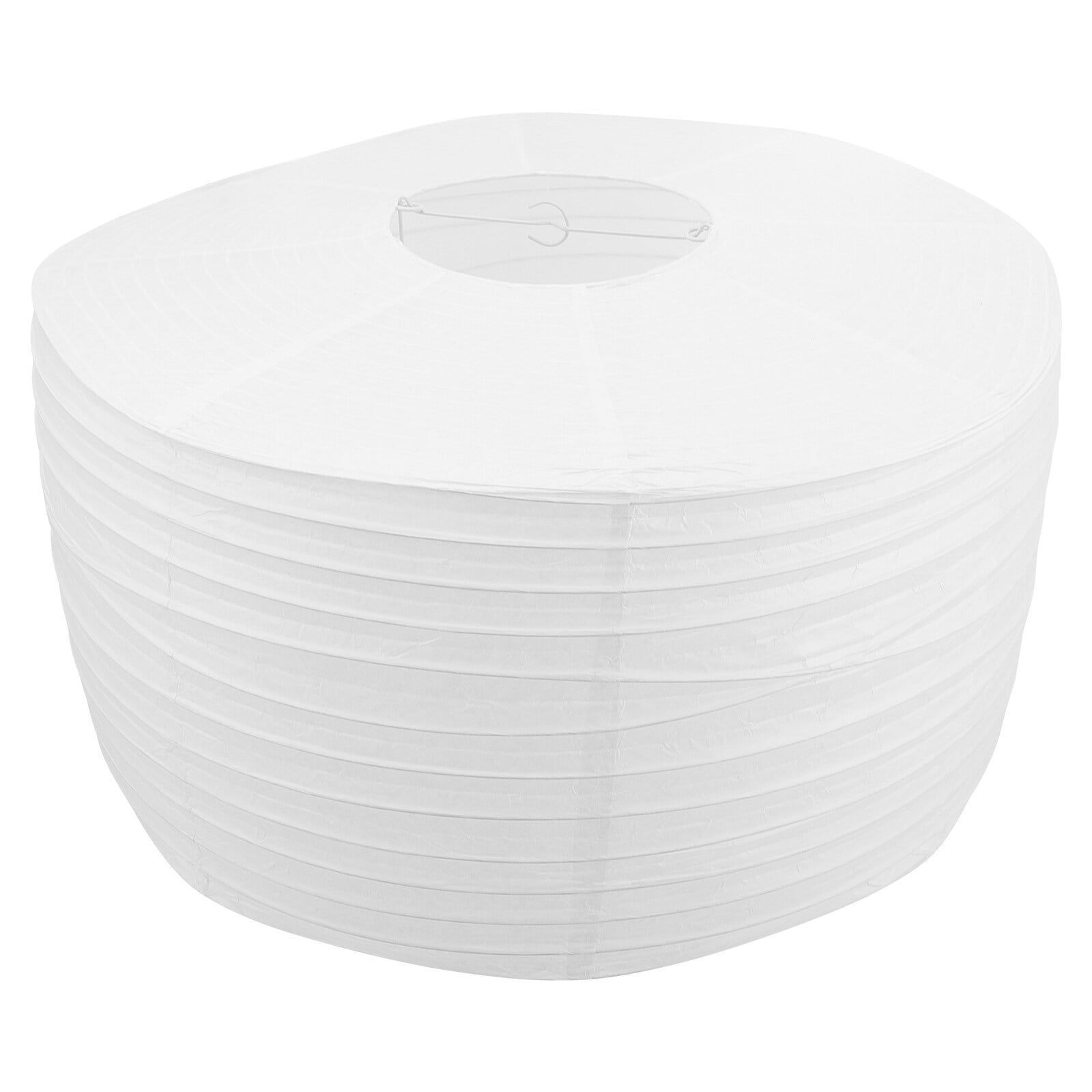 OUNONA Small Lamp Shades Paper Lampshade Room Fixtures Ceiling White ...