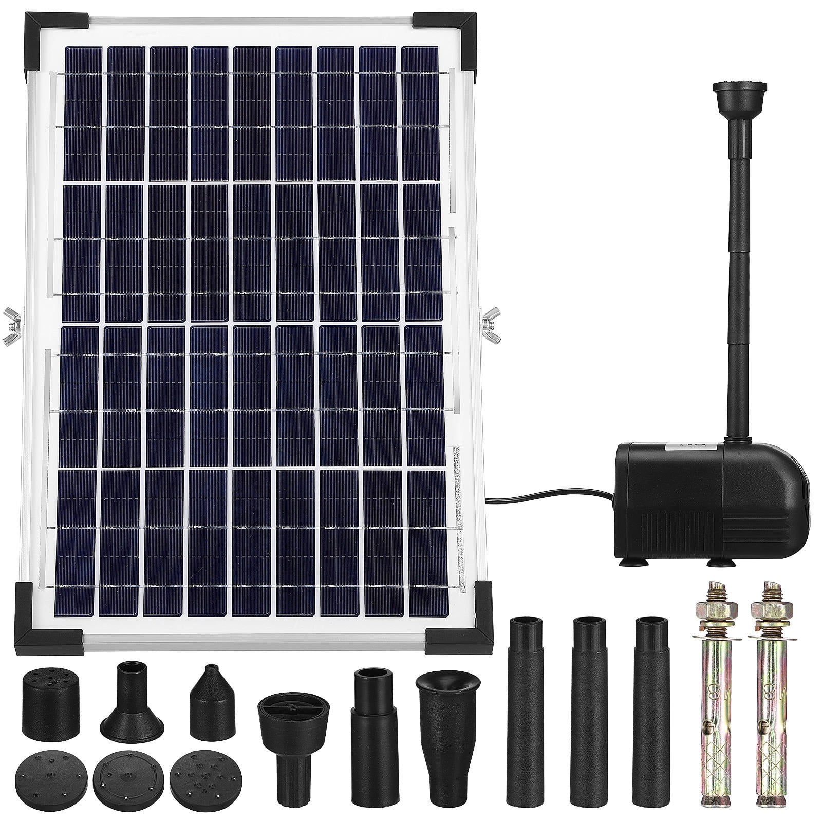 OUNONA Solar Fountain Pump Garden Water Pump Solar Powered Fountain ...