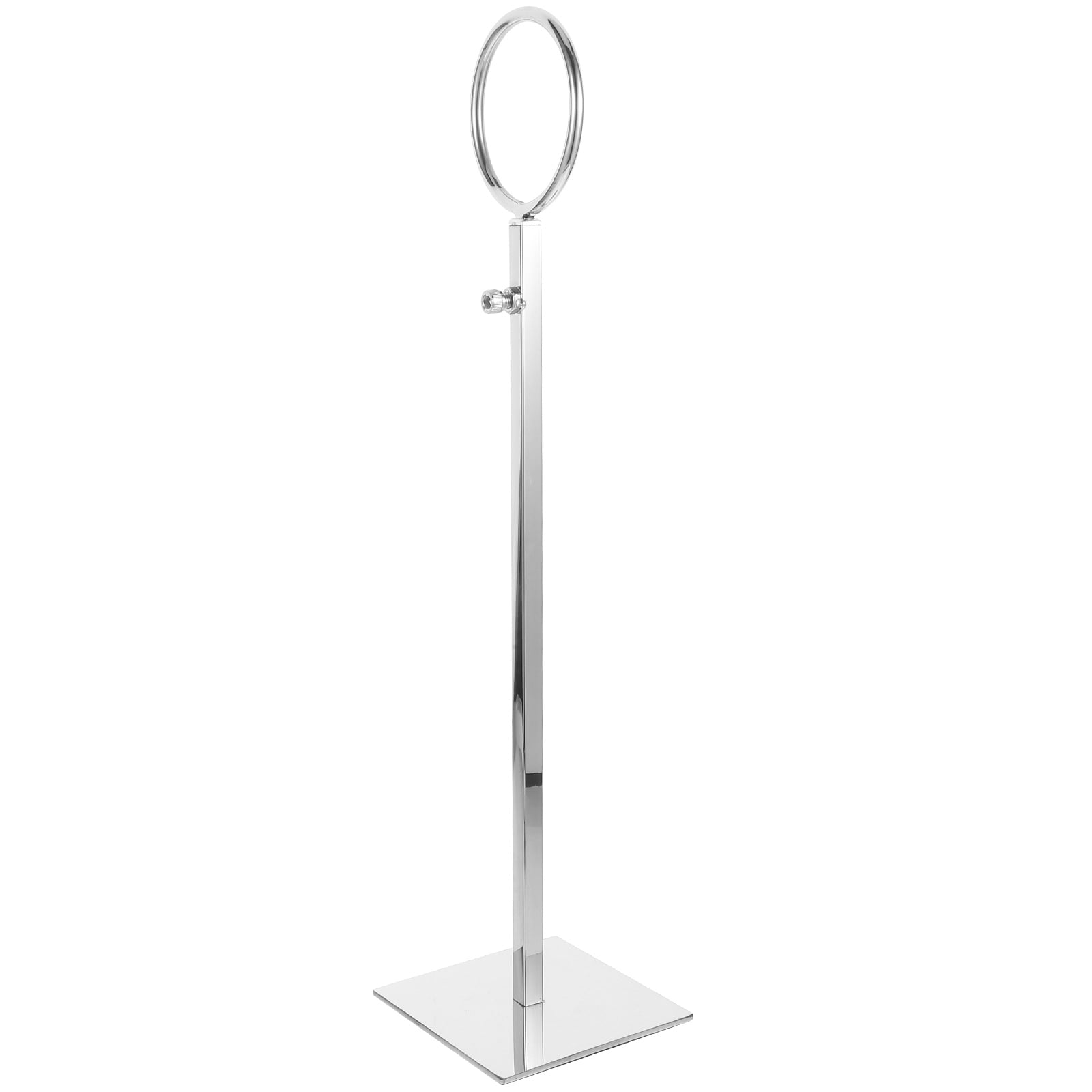 OUNONA Space Saving Metal Scarf Stand Silver Display Rack for Neckties ...