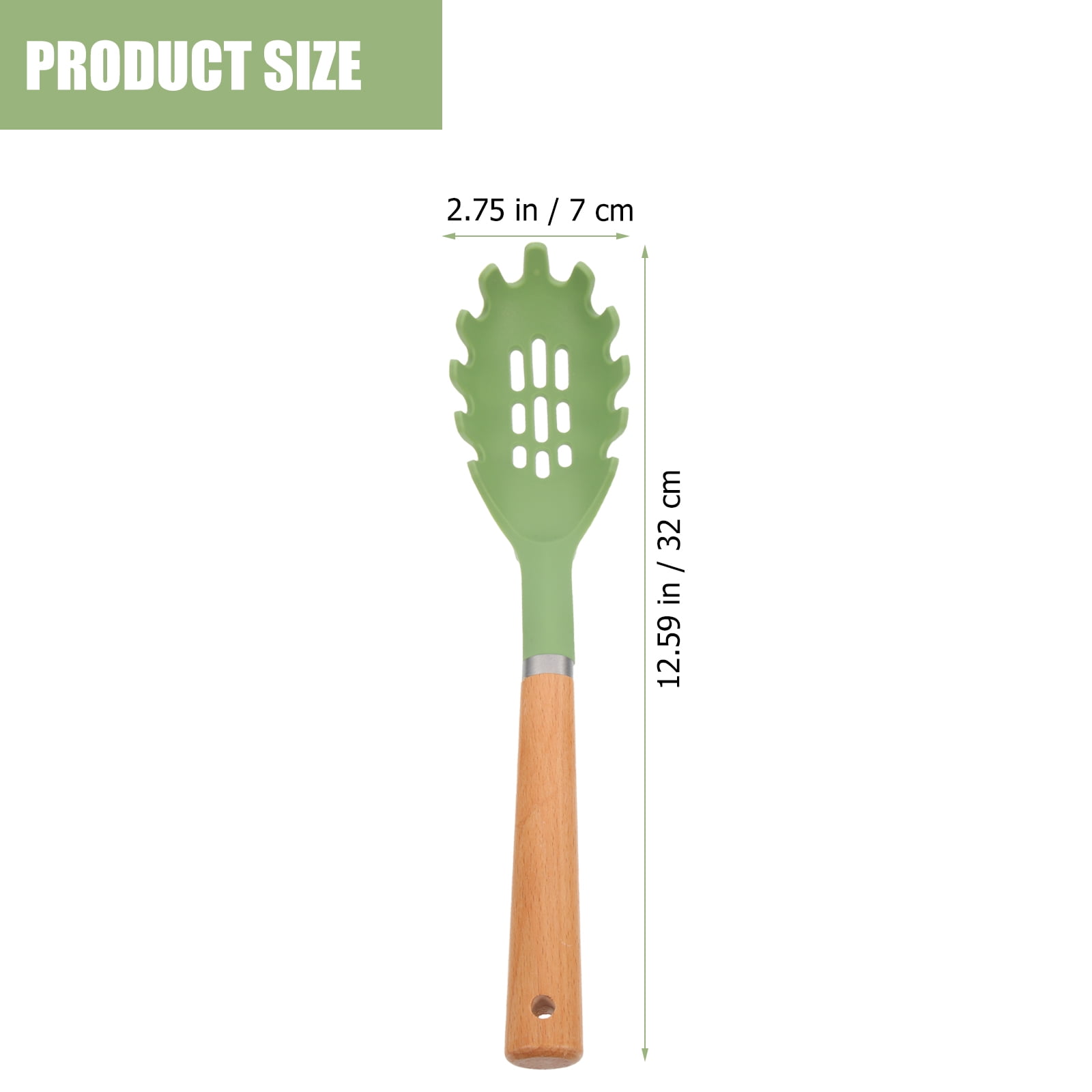 OUNONA Spaghetti Spoon Server Wooden Handle Pasta Server Kitchen ...