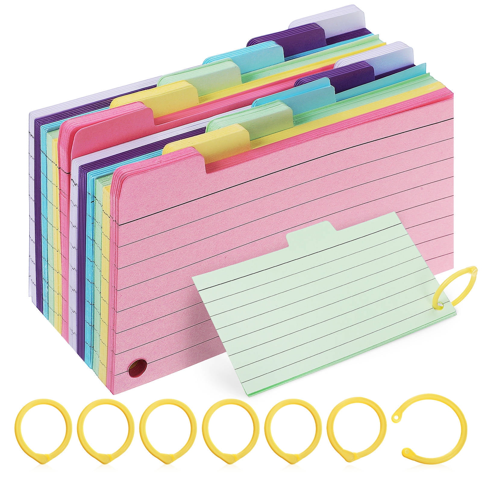 OUNONA Spiral Memo Pads with Binder Rings for Daily Use Assorted Color ...