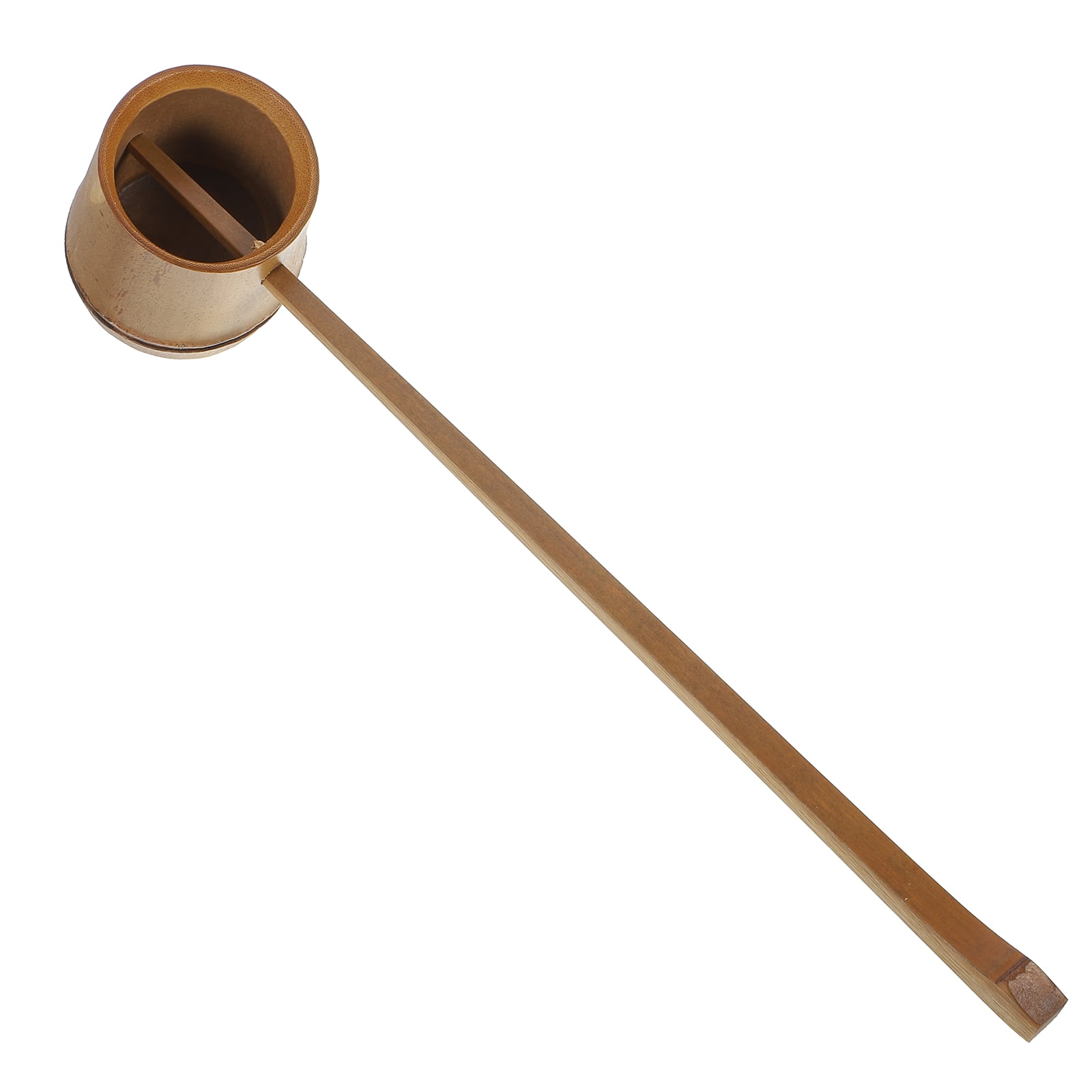 OUNONA Spoon Shape Bamboo Ladle for Stirring and Pouring 1Piece 11.8x1 ...
