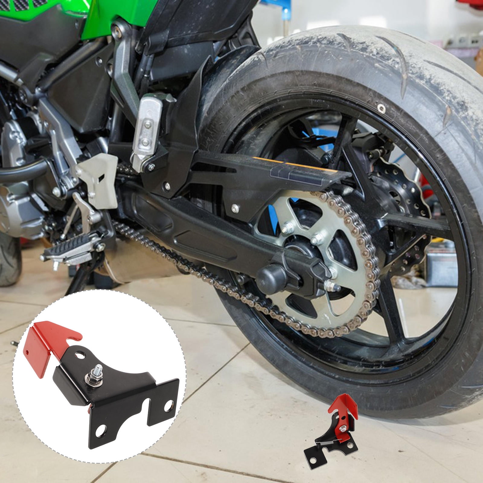 Tineasur Motorcycle Parking Brake Lock Tool, Lockable Iron Brake ...