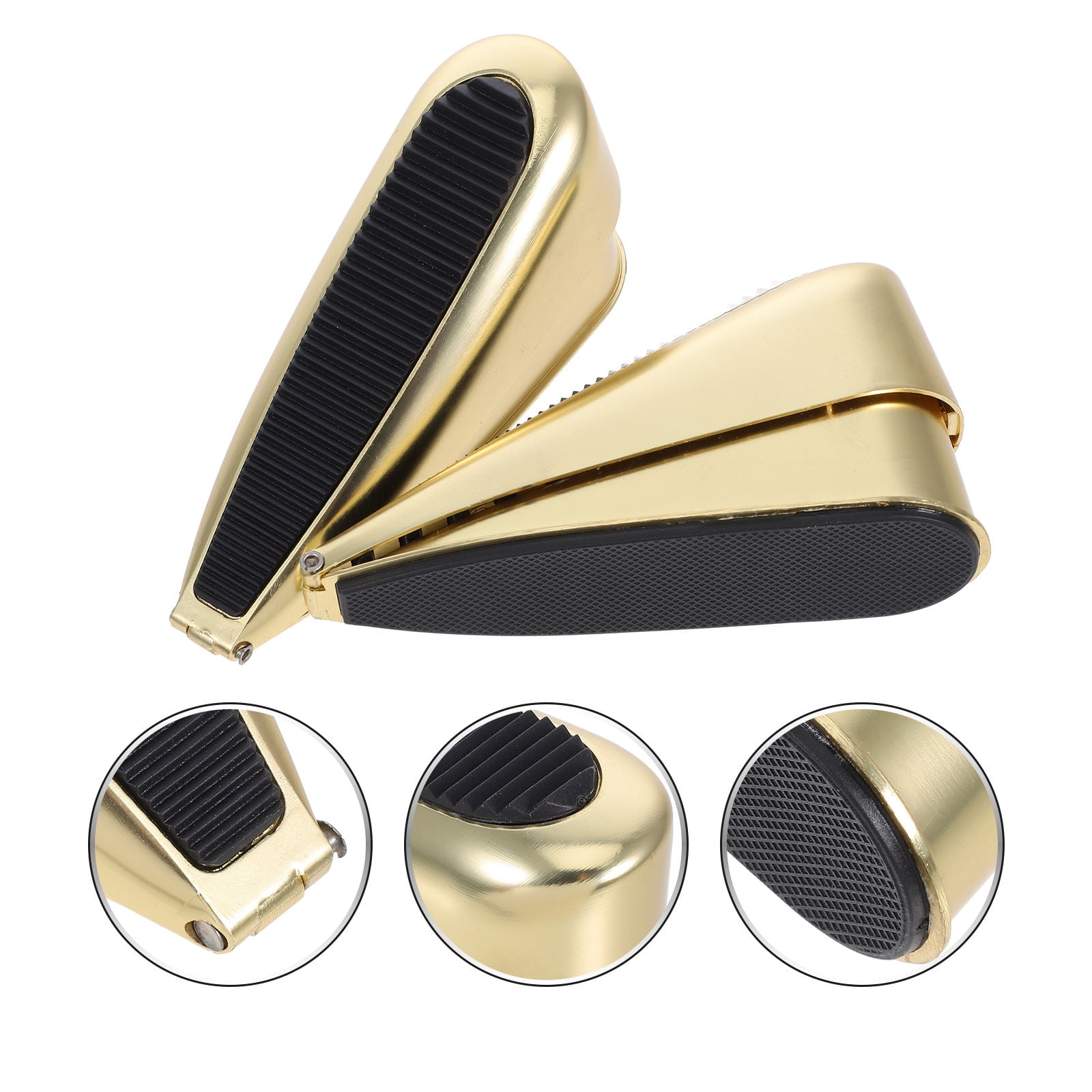 OUNONA Spring Door Stopper For Bottom Of Door Metal Doorstop Wedge ...