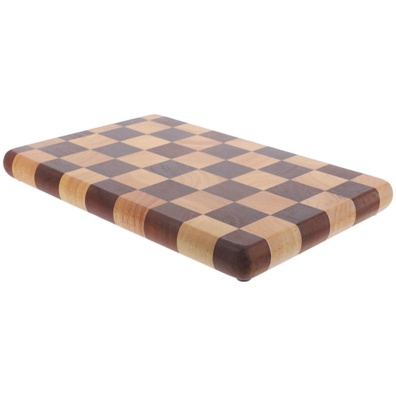 OUNONA Stable Backing Meal Prep Cutting Board Wood Checkerboard ...