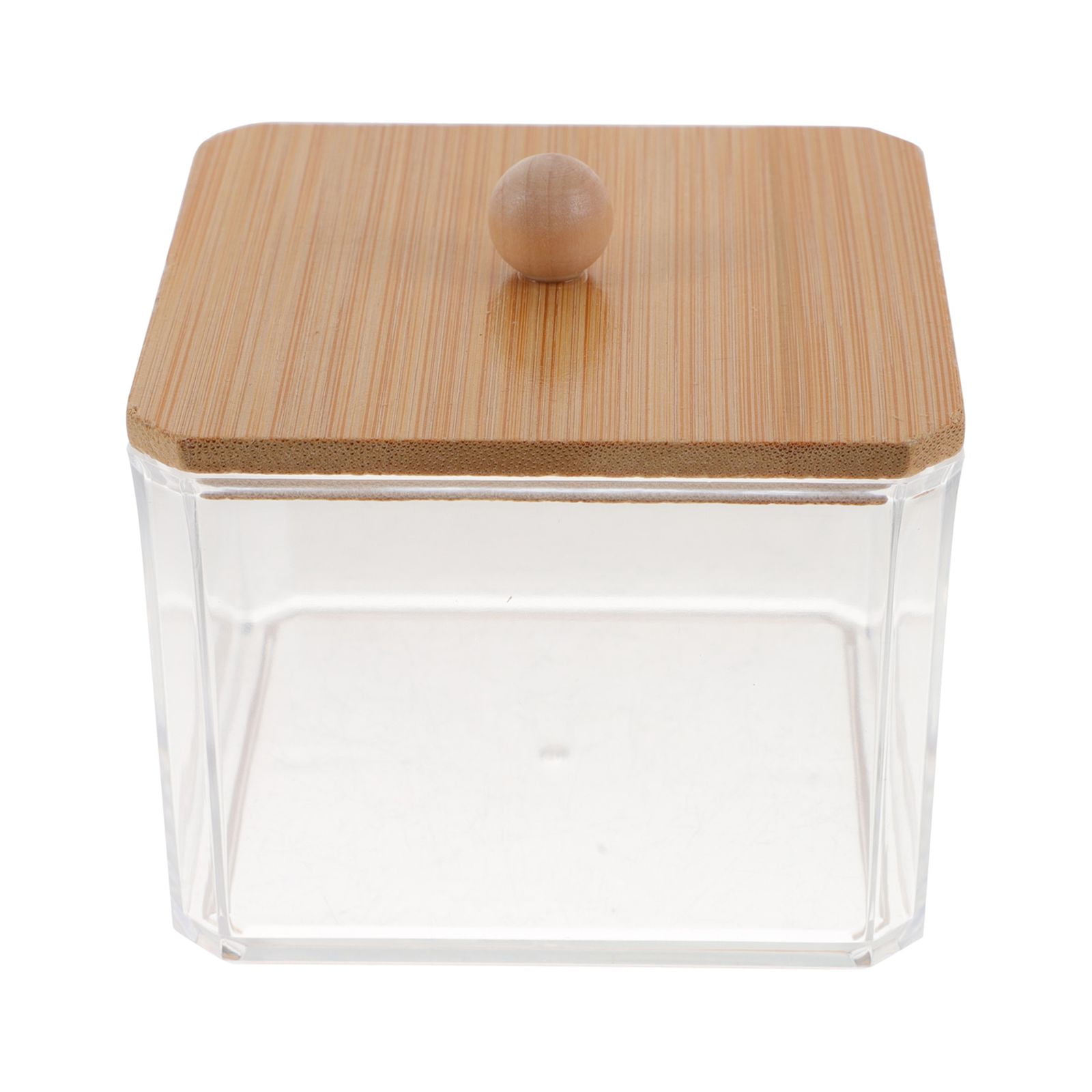 OUNONA Stackable Cotton Swab Container Hair Ties Storage Cotton Ball ...