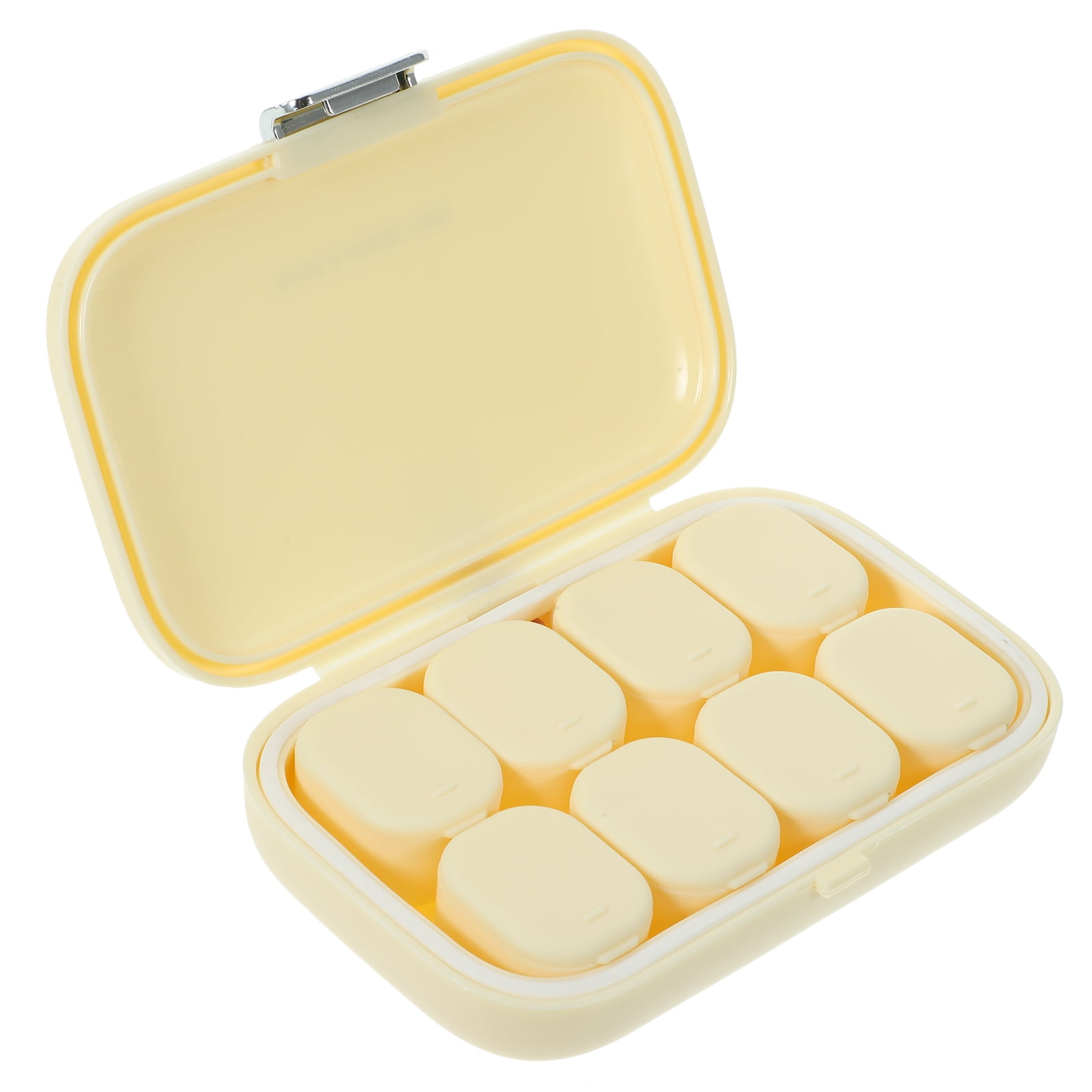 OUNONA Stackable Medicine Storage Box Reusable Pill Box Travel 13x8.7x2 ...