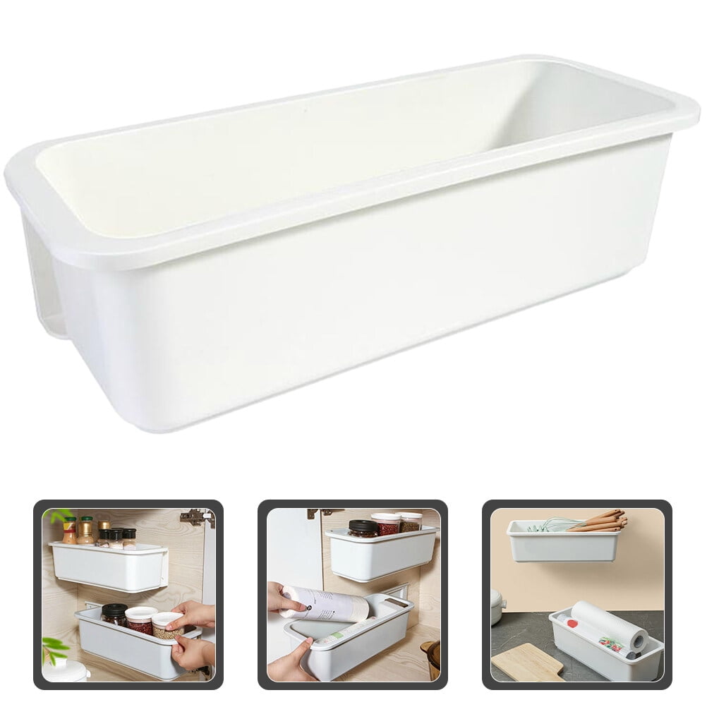 OUNONA Stackable Pull-out Storage Box Bathroom Organizer - Walmart.com