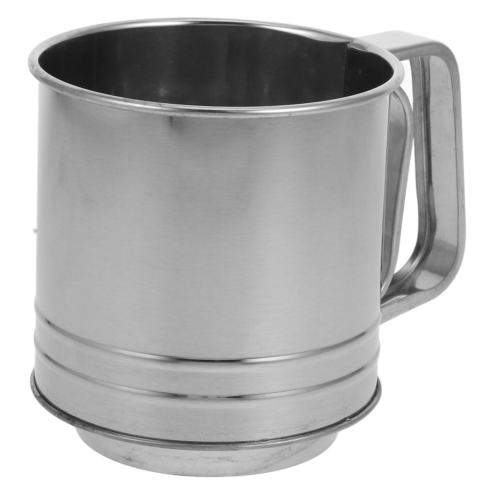 OUNONA Stainless Steel Baking Sieve 2.5 Cup Mesh Flour Sifter Fine Mesh ...