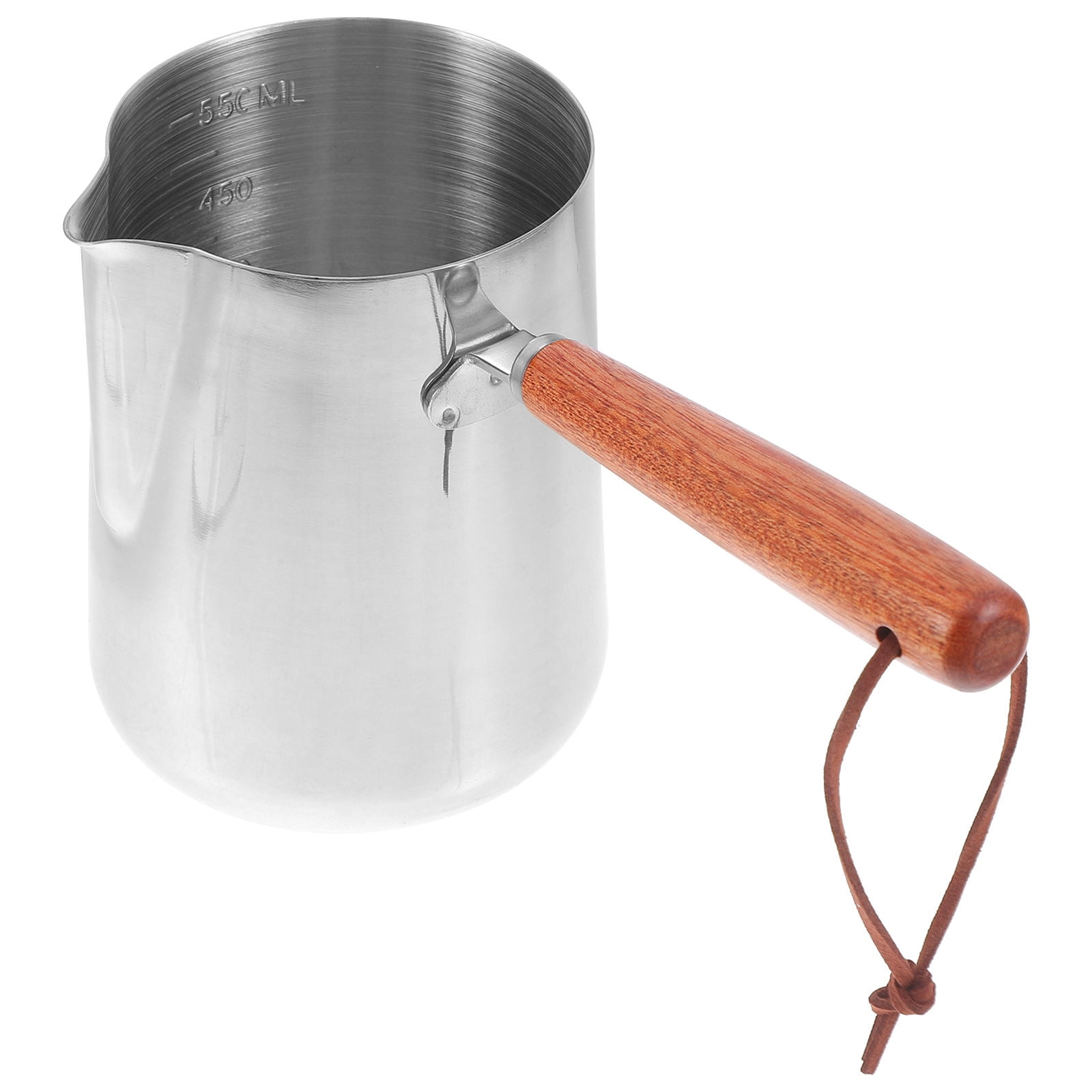 OUNONA Stainless Steel Coffee Frothing Pitcher with Measurement ...