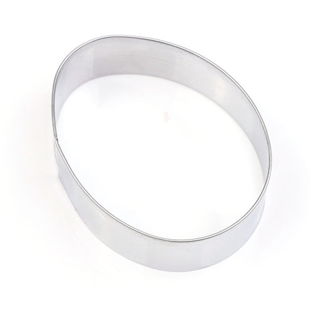 OUNONA Stainless Steel Cookie Cutter Molds Egg Shape DIY Chocolate ...