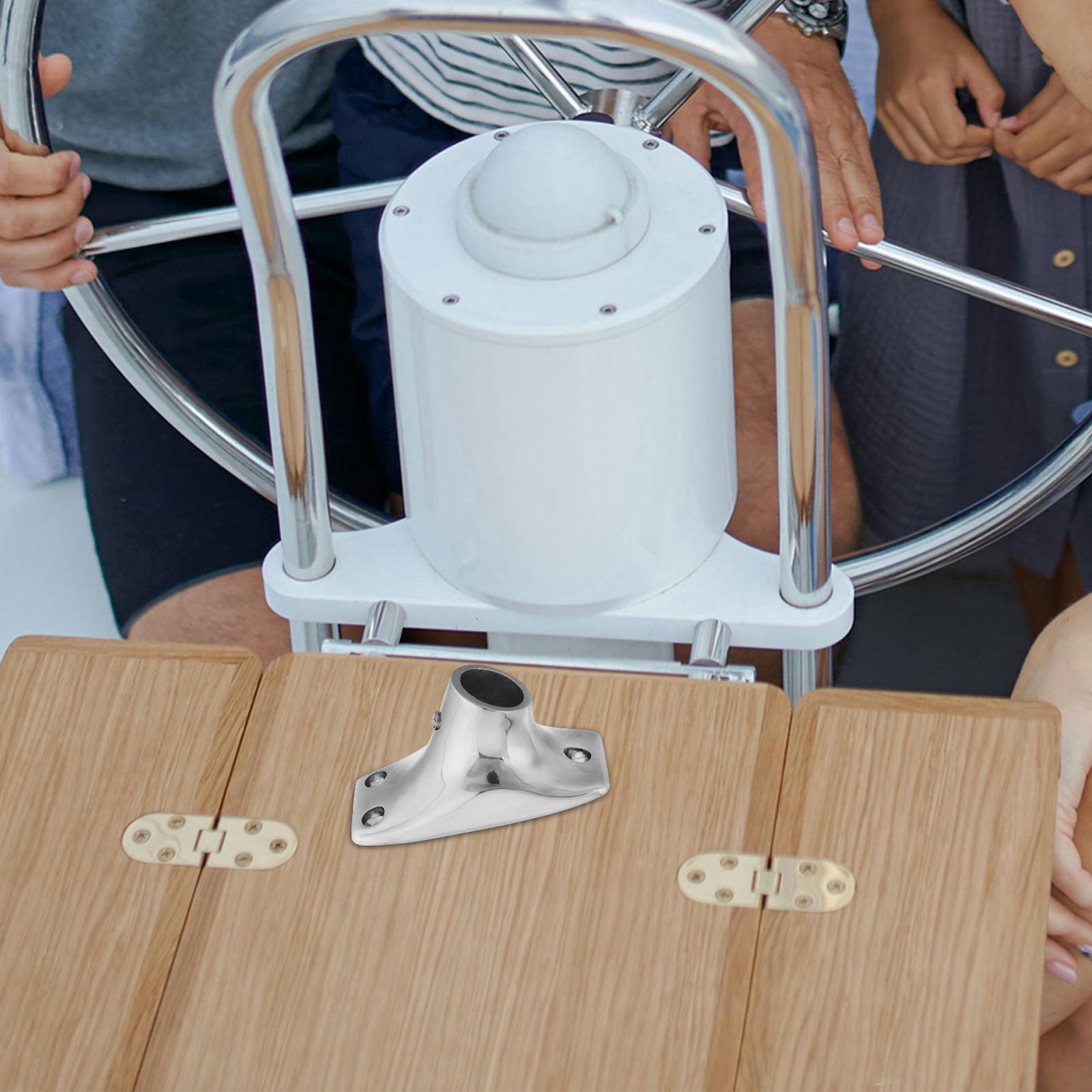 OUNONA Stainless Steel Flag Pole Base For Marine Secure Flag Mounting ...