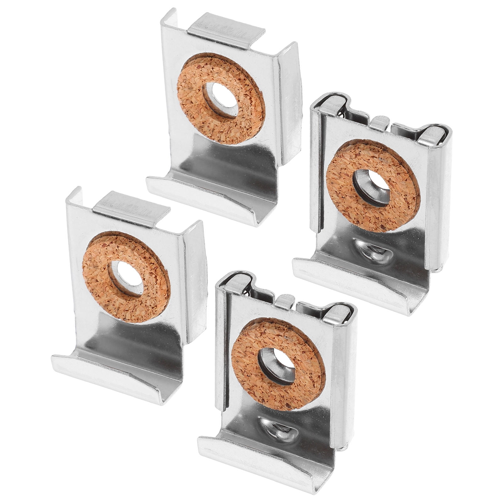 OUNONA Stainless Steel Mirror Mounting Brackets with Square Shape Clips ...
