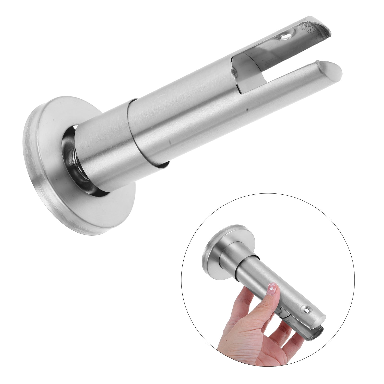 OUNONA Stainless Steel Restroom Partition Hardware 2pcs Stable ...