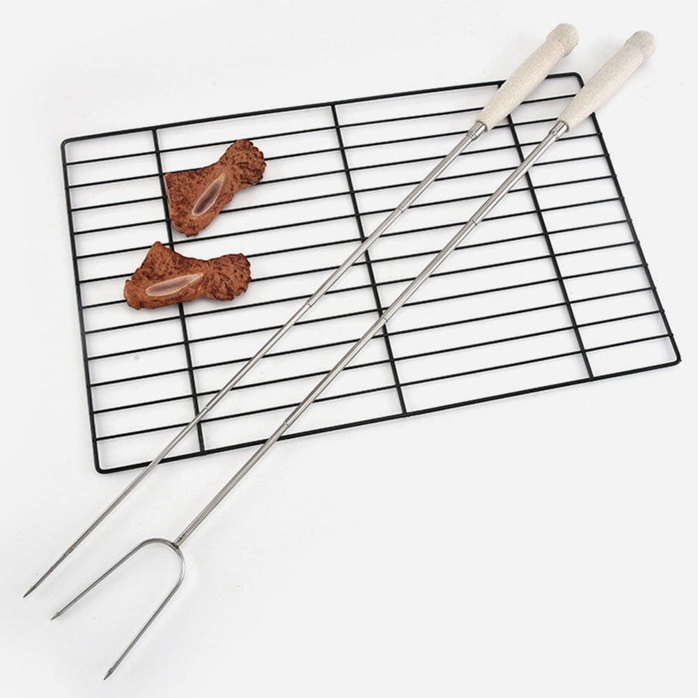 OUNONA Stainless Steel Roasting Sticks for BBQ Perfect for Sausage Hot ...