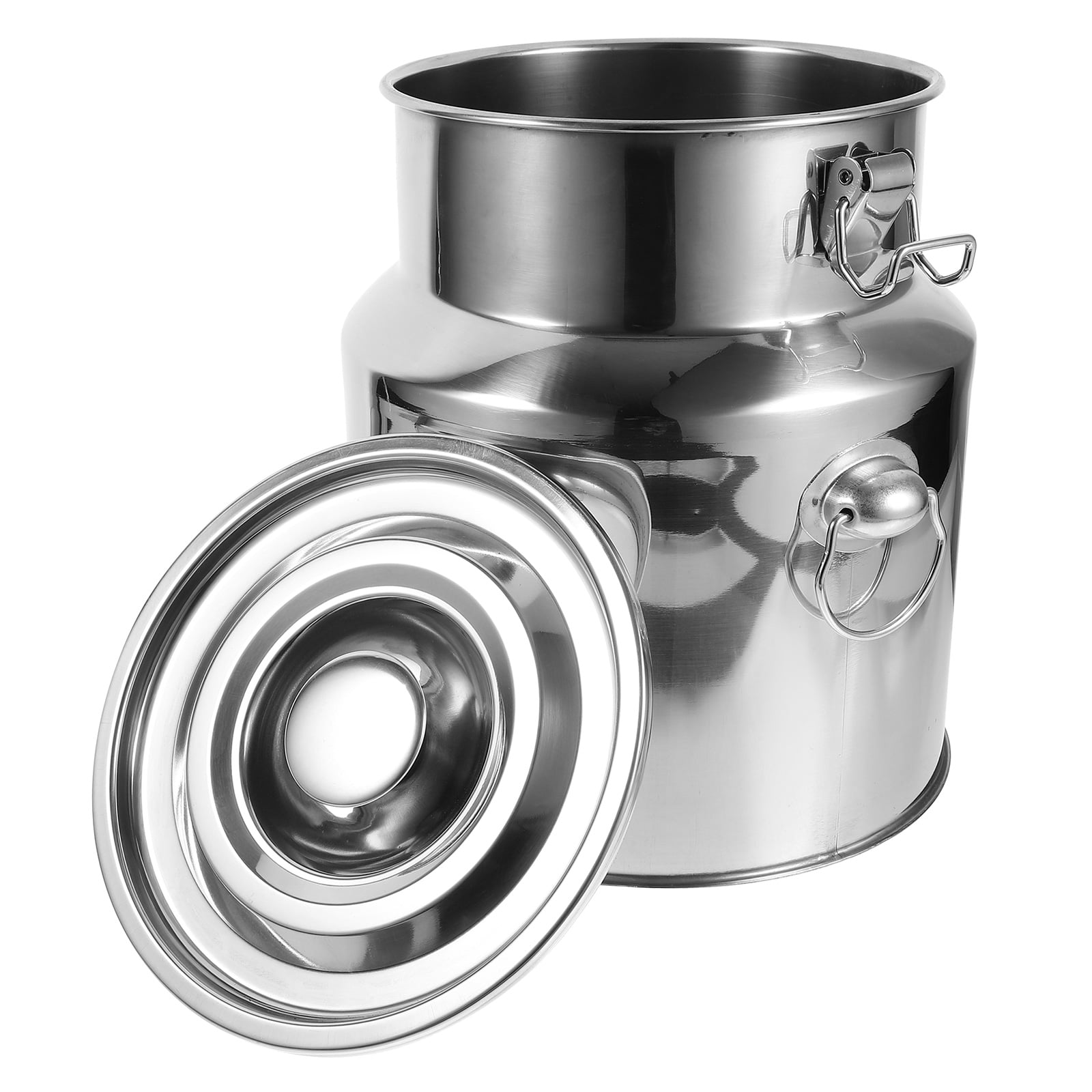 DRAFIDEEP Rice Storage Container Stainless Steel Silver 1Pcs 5L ...