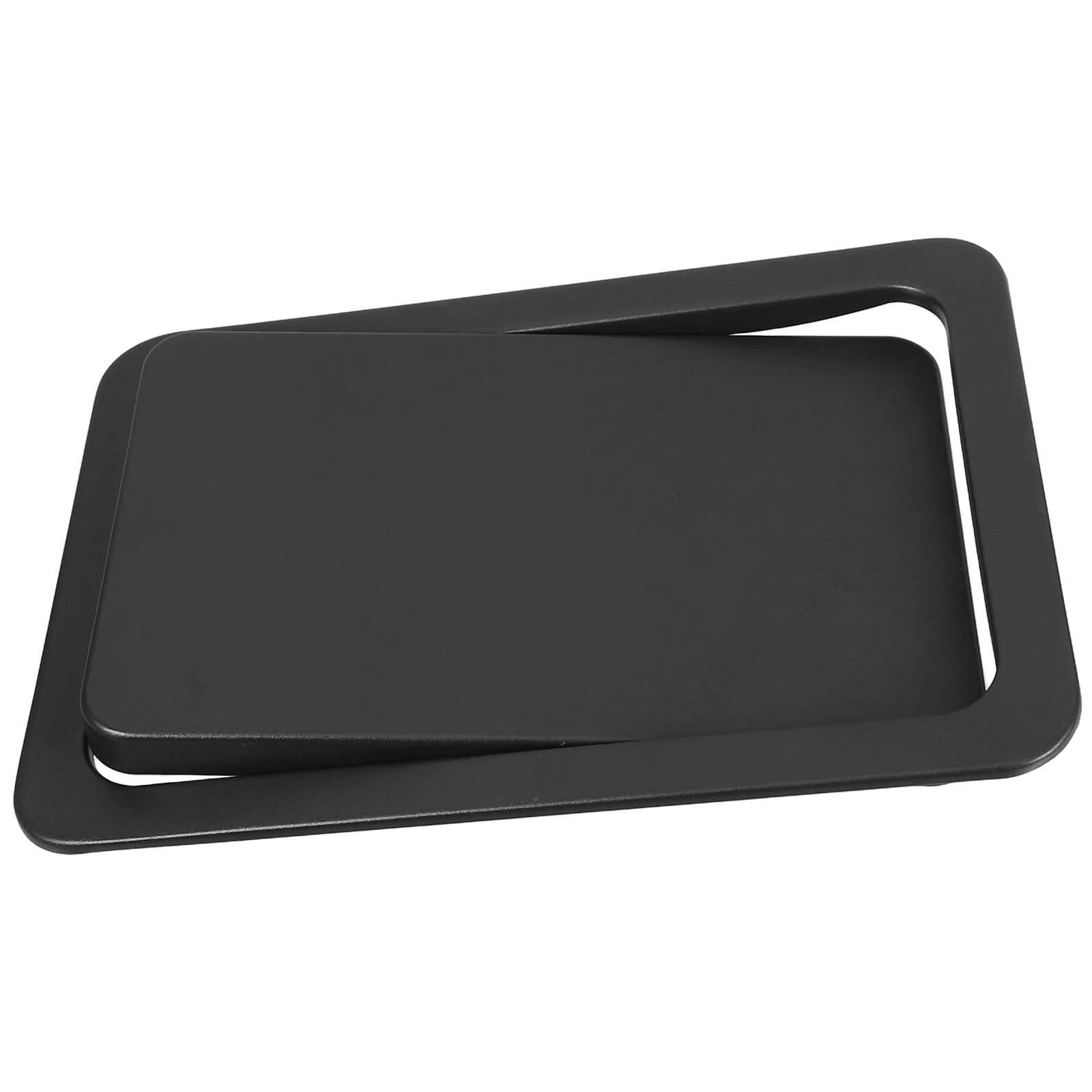 OUNONA Stainless Steel Trash Bin Lid with Flap Design for Kitchen Use ...