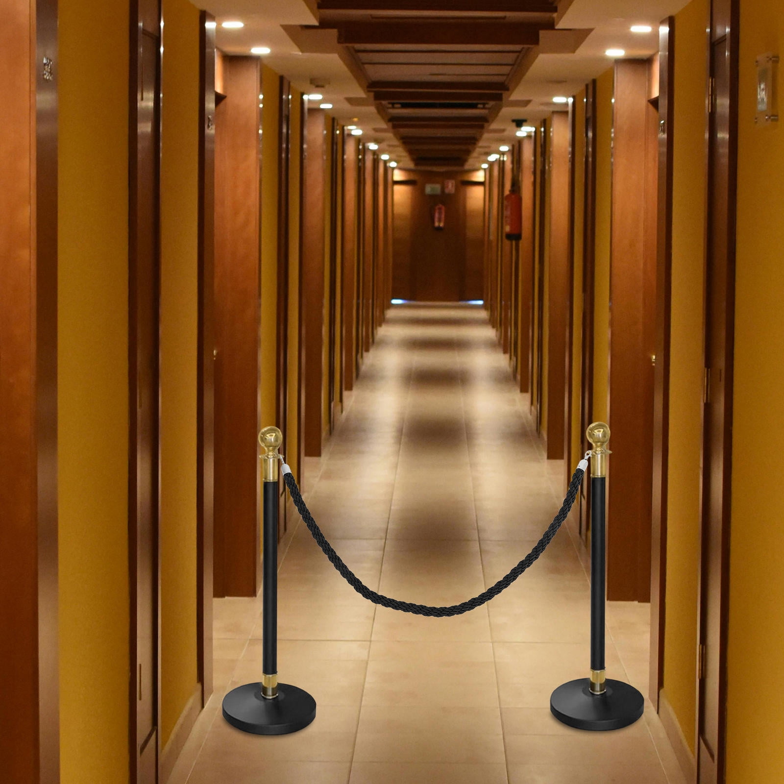 OUNONA Stanchion Rope Barrier Twisted Ropes with Snap Hooks for Posts ...