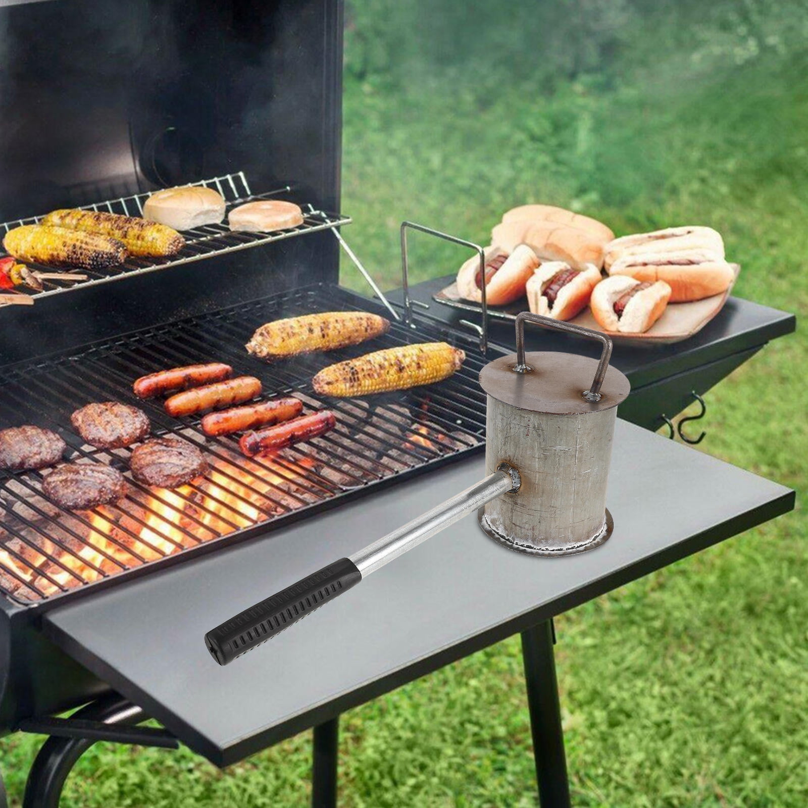 OUNONA Steel Fire Extinguishing Pot Portable Fire Safety Urn For ...