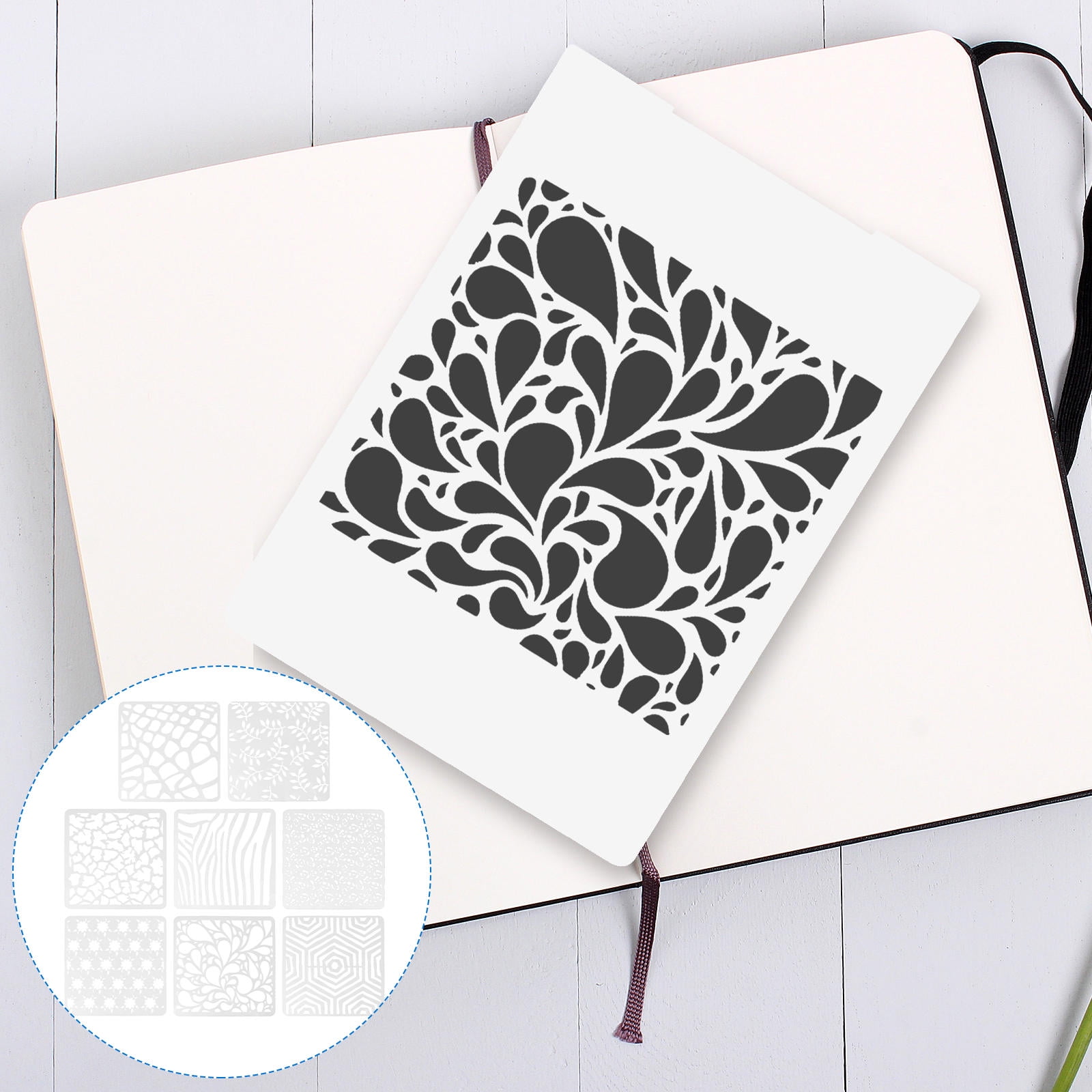 OUNONA Adults Reusable Stencil Painting Template DIY Cake Decorating ...