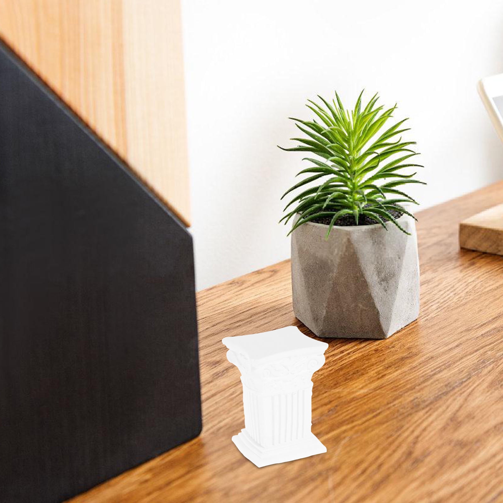 OUNONA Straight Gypsum Roman Column 7.50X5.30X4.80CM White - Walmart.com