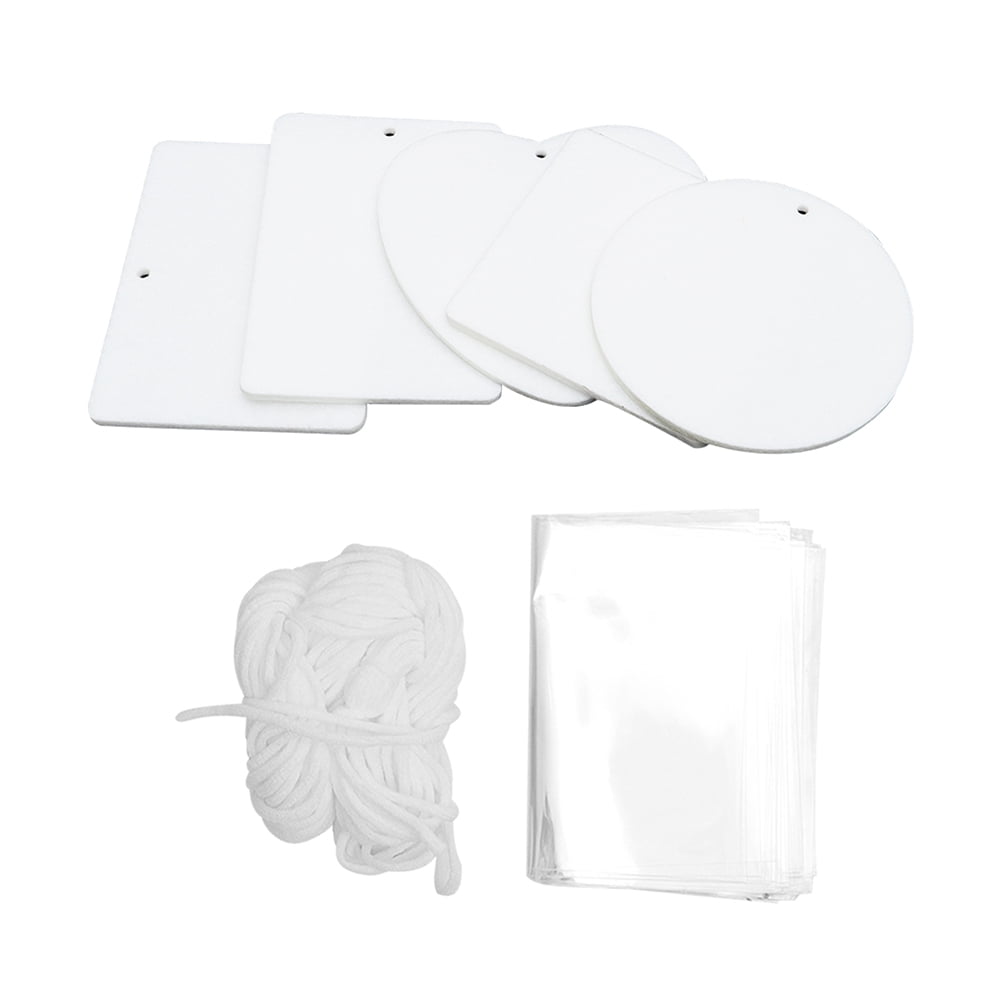 OUNONA Sublimation Car Freshener Blanks Products Air for Cars White ...