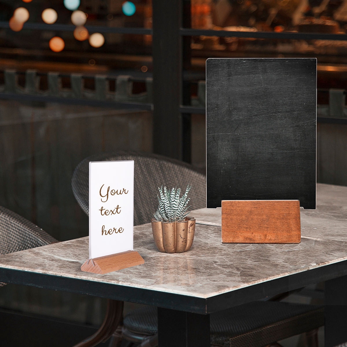 OUNONA Table Stand Menu Holder Display Bookmark for Vendors Office ...