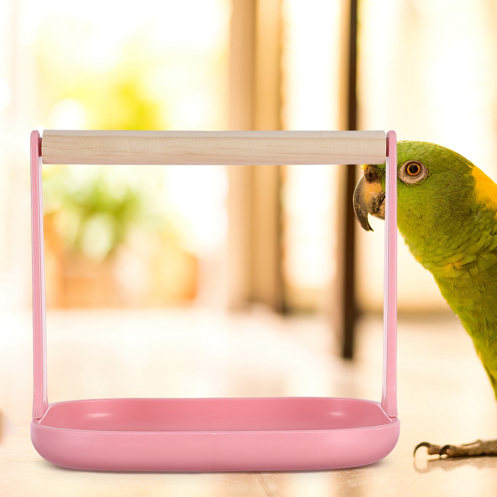 OUNONA Tabletop Bird Perch Stand For Parrot Training Portable Bird Toy ...