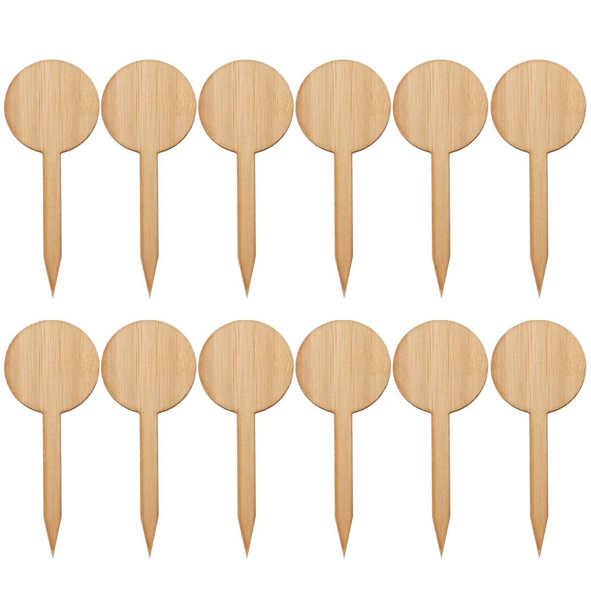 OUNONA Garden Bonsai Name Tags Wooden Stakes Plant Labels Markers for ...