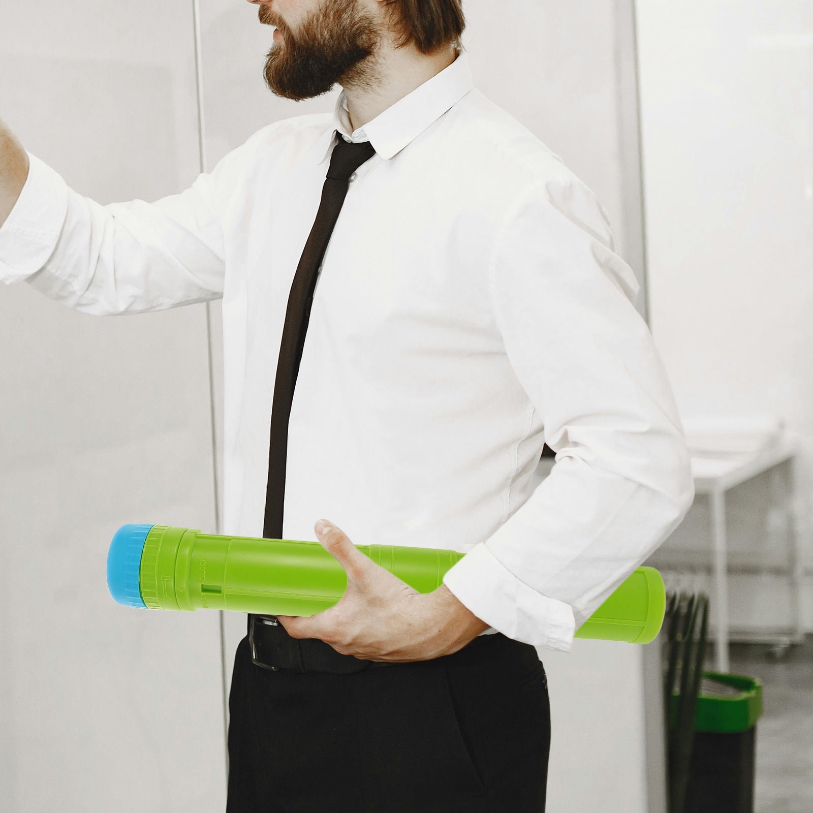 OUNONA Telescoping Blueprint Tube Expandable Artwork Container Portable ...