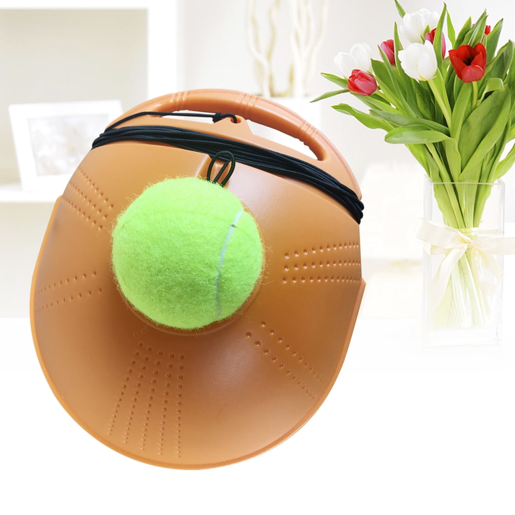 OUNONA Soft Tennis Trainer Set for Beginners with Thick PE Base Orange ...