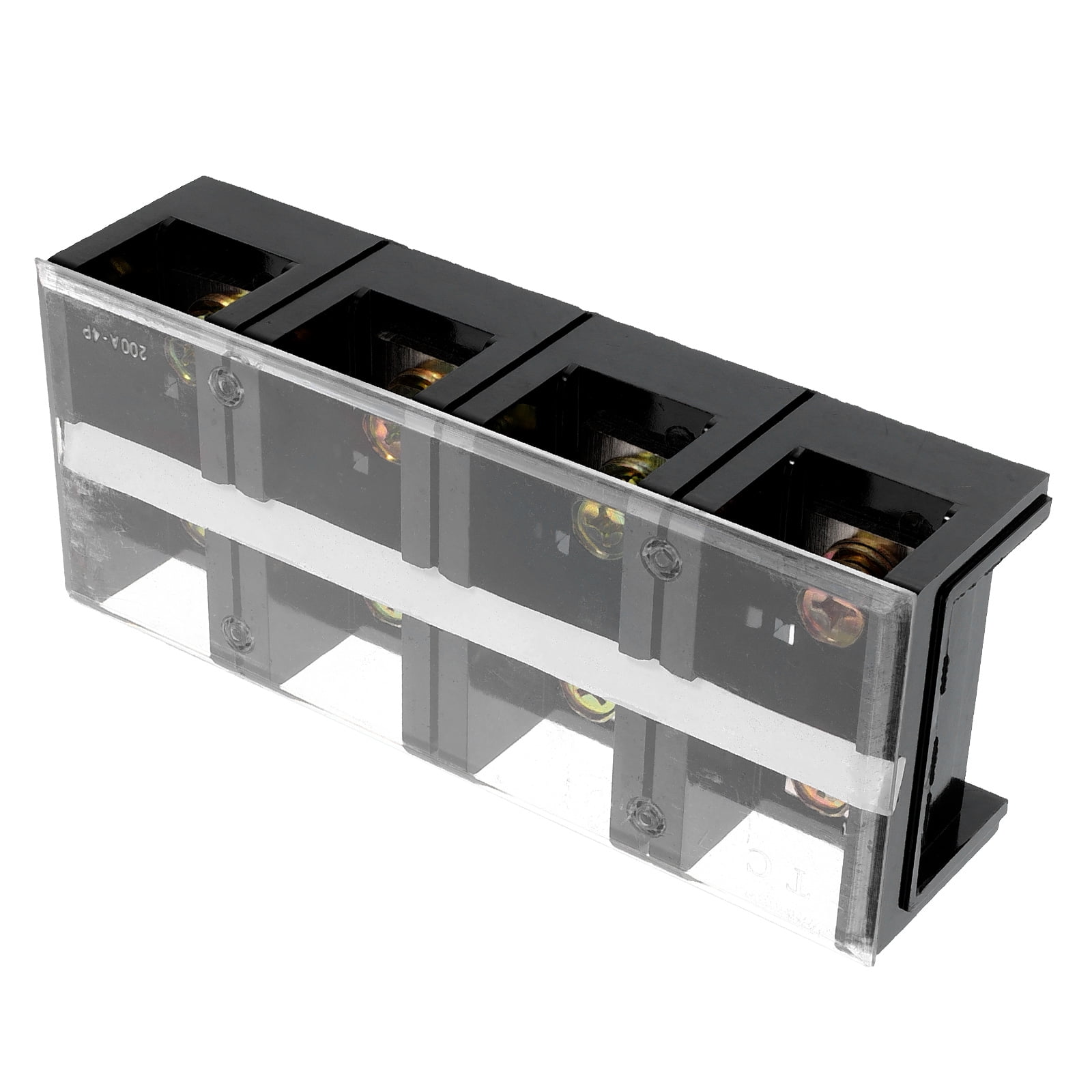 OUNONA Terminal Block Dual Row Screw Terminals Strip Heat Shrink Wire ...