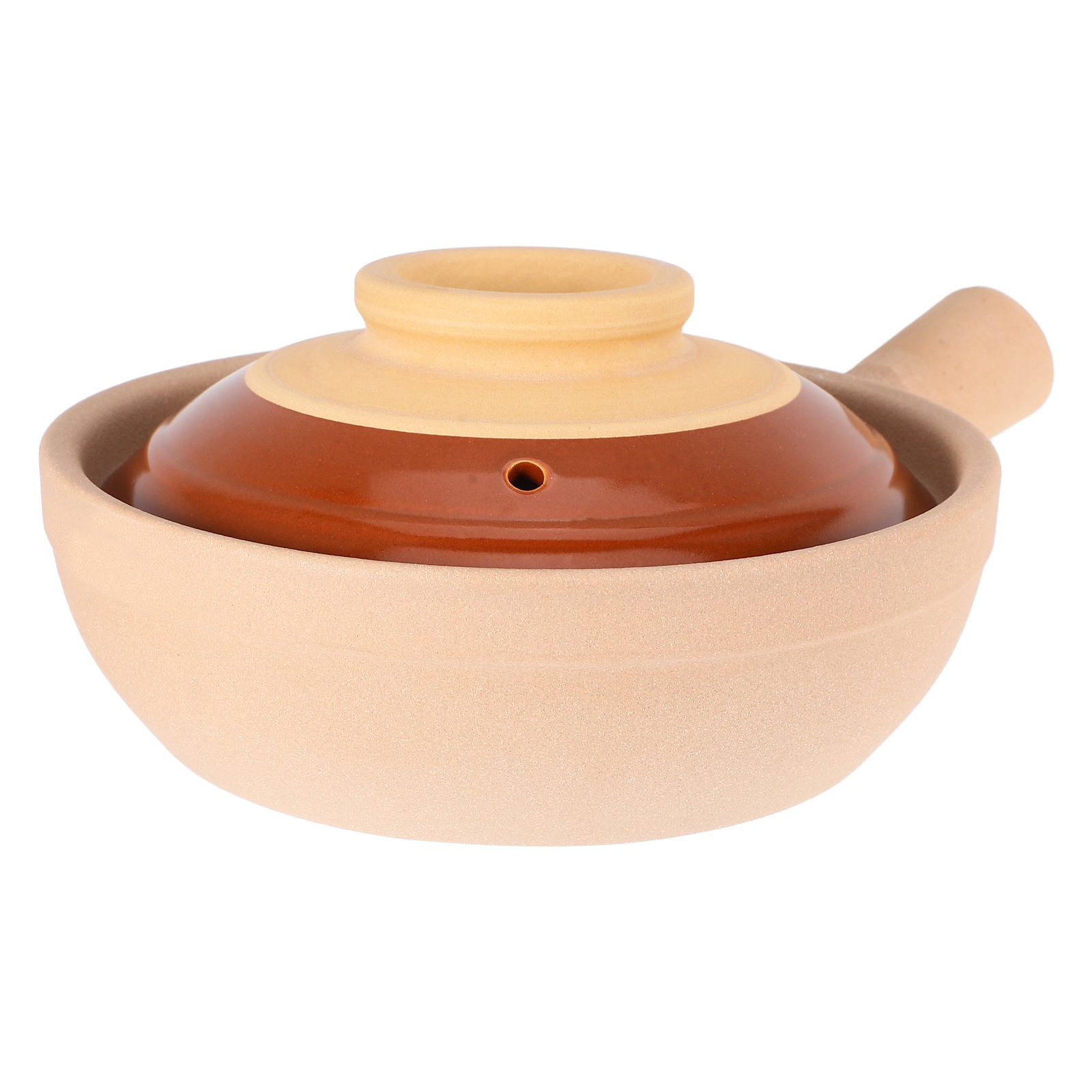OUNONA Terracotta Rice Pot Ceramic Porridge Pot with Lid Traditional ...