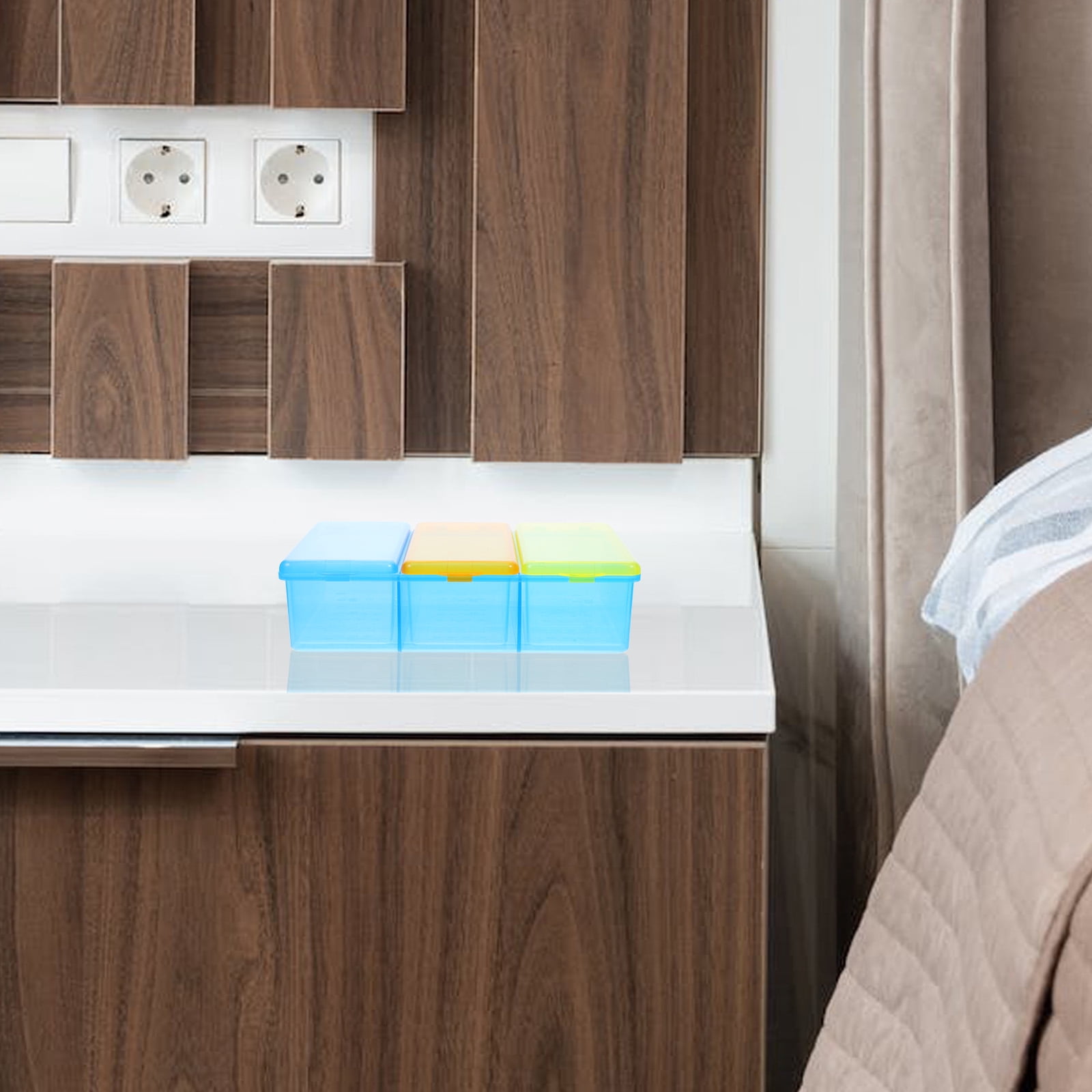 OUNONA Thermometer Storage Box with Dividers 3 Portable Thermometer ...