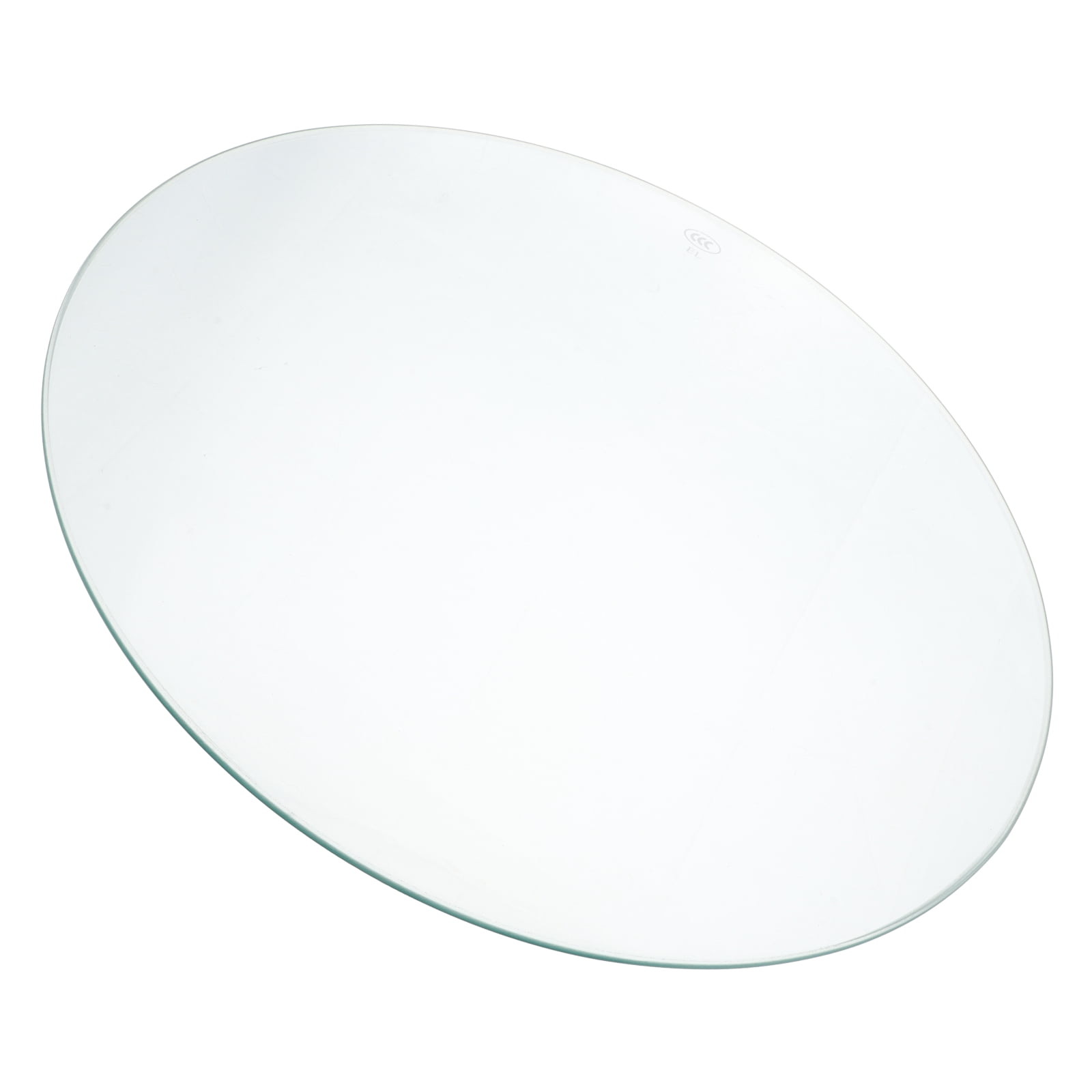 OUNONA Thick Tempered Glass Tabletop Thickened Round Glass Transparent ...