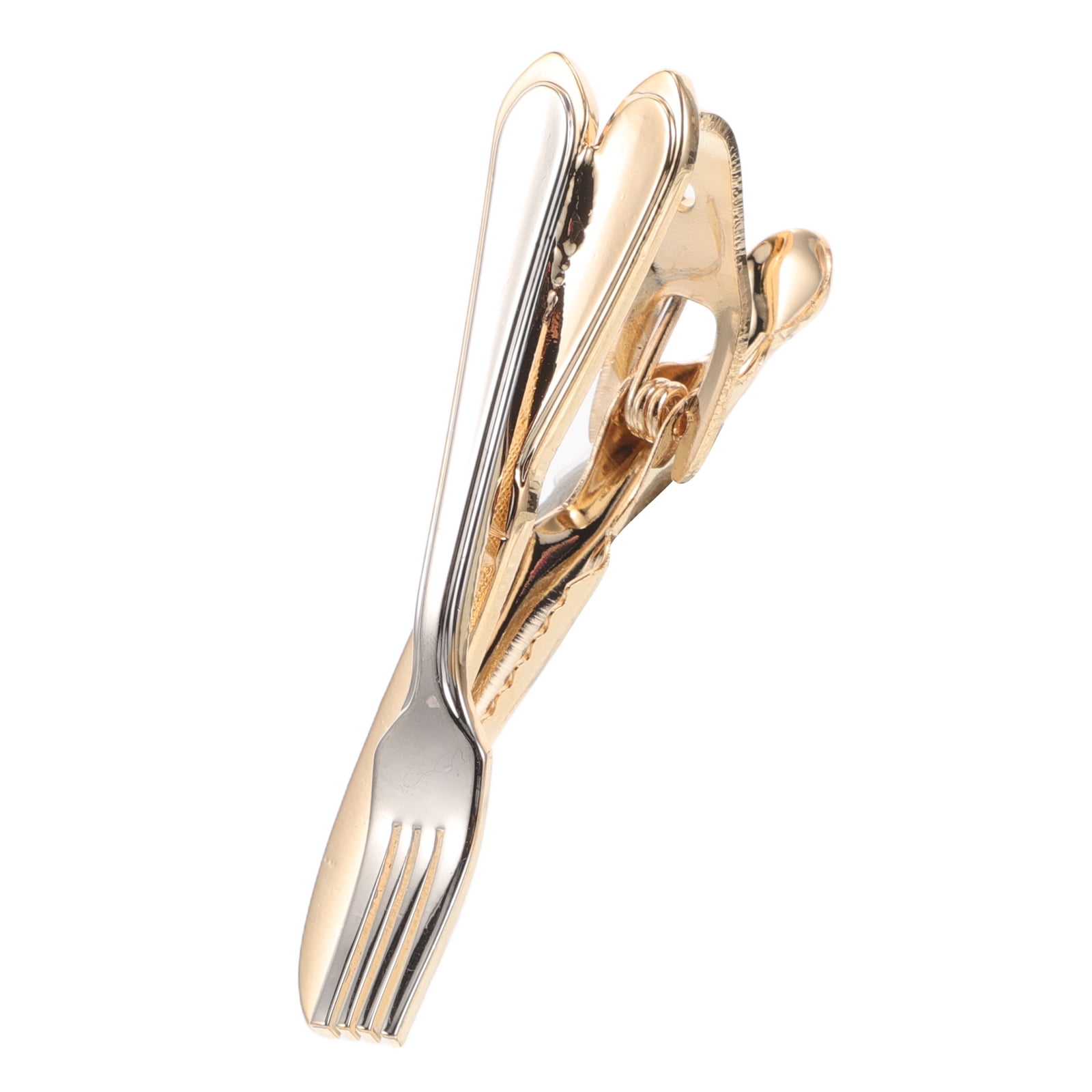 OUNONA Tie Clips For Men Tie Clips Metal Forks Necktie Tie Bars Tie ...