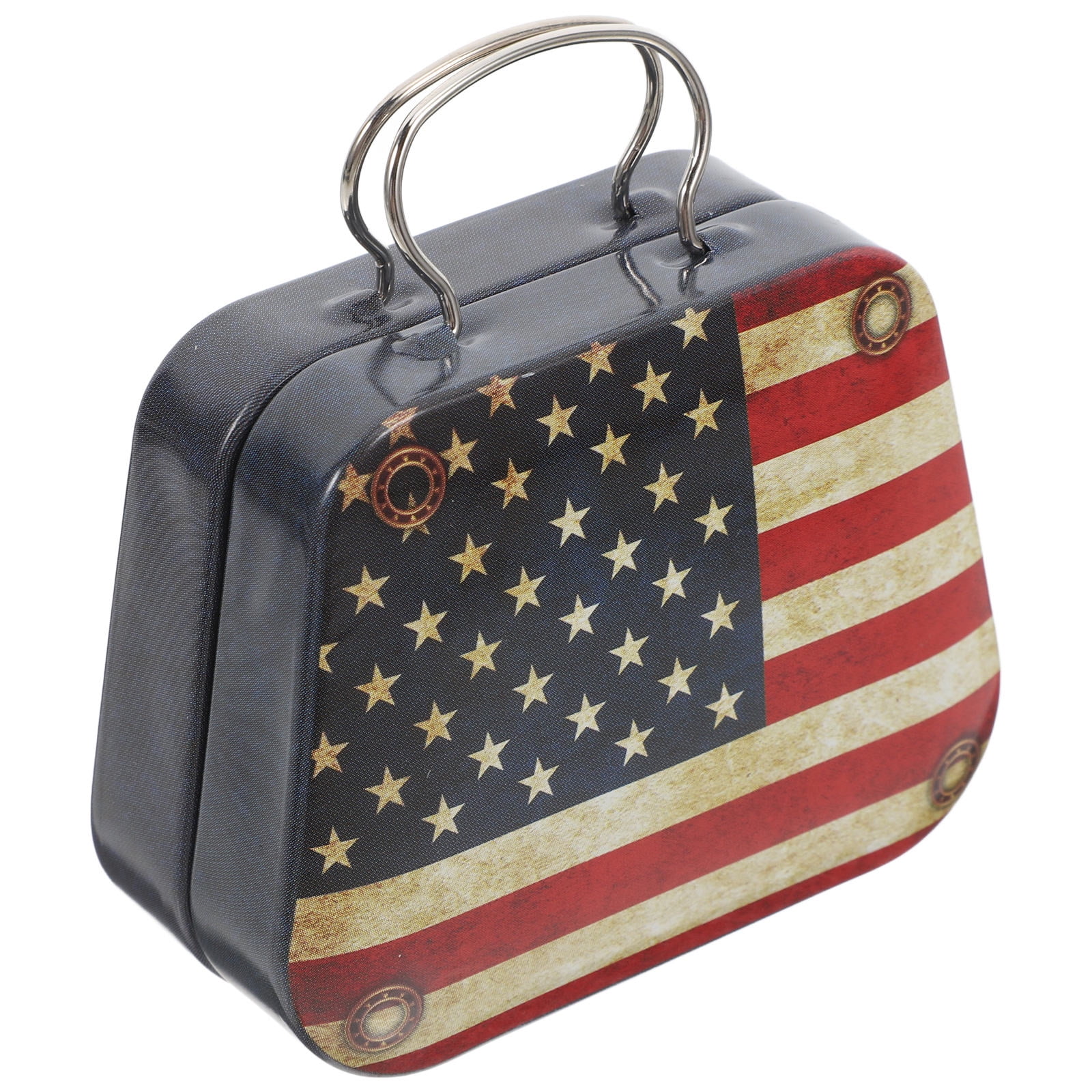 OUNONA Tinplate Mini Suitcase With Handle Vintage Candy And Cookie ...