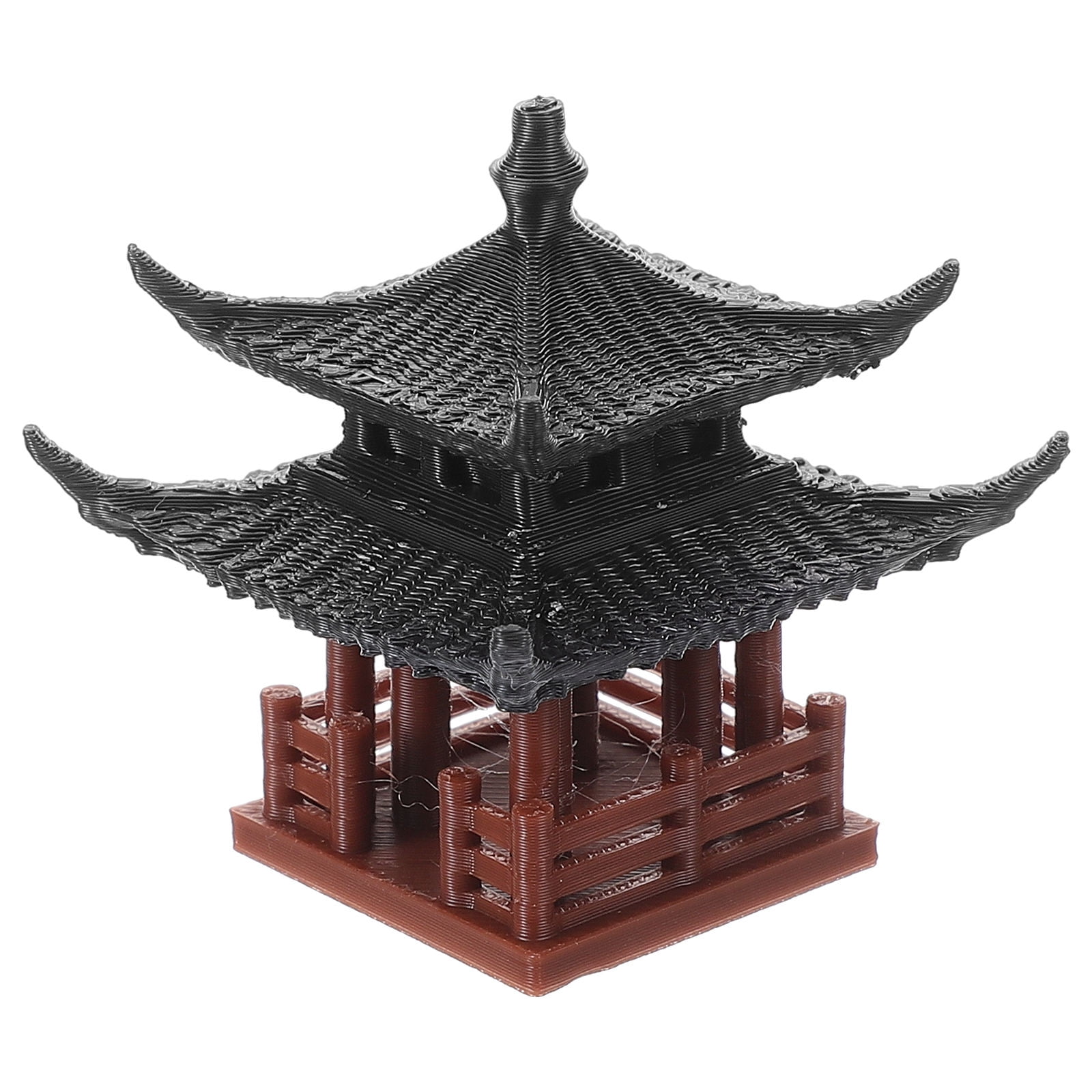 OUNONA Tiny Pavilion Ornament Mini Pavilion Statue Decorative Pavilion ...