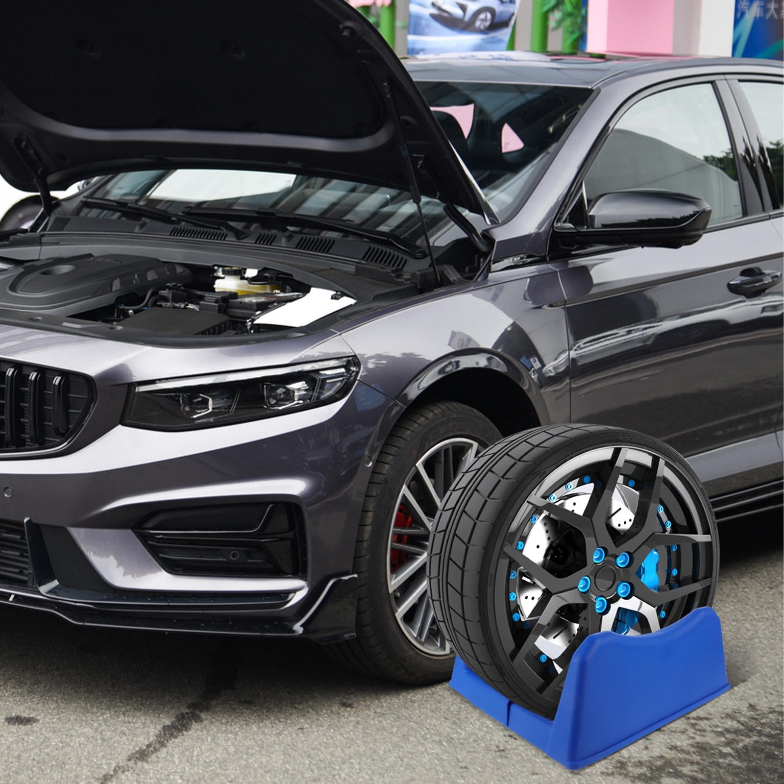 OUNONA Tire Storage Rack Tire Storage Stand Tire Display Rack Display ...