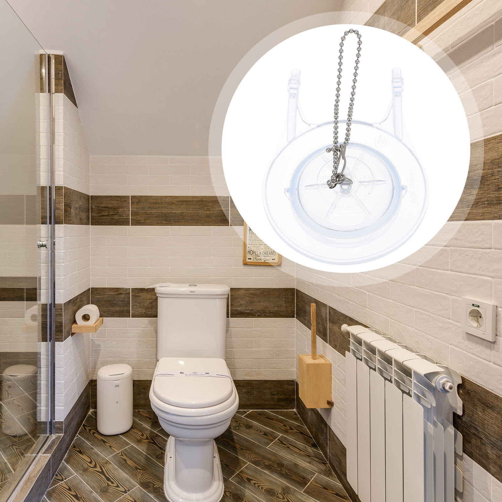 OUNONA Toilet Flapper Replacement Kit Cover Hard Water Resistant ...