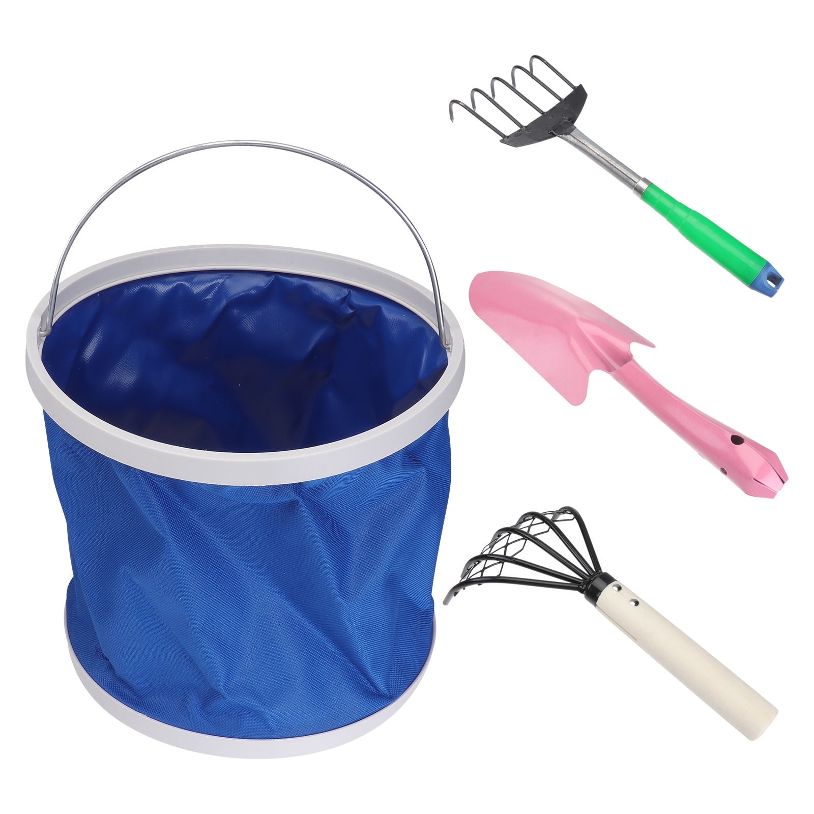 SASABAXI Heavy Duty Lawn Raking Tool Wooden Handle 1Set 14.6x3.1in ...